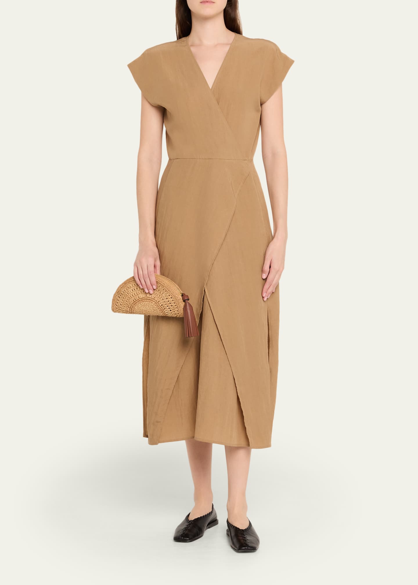 Anya Hindmarch Half Moon Raffia Bow Clutch Bag - Bergdorf Goodman