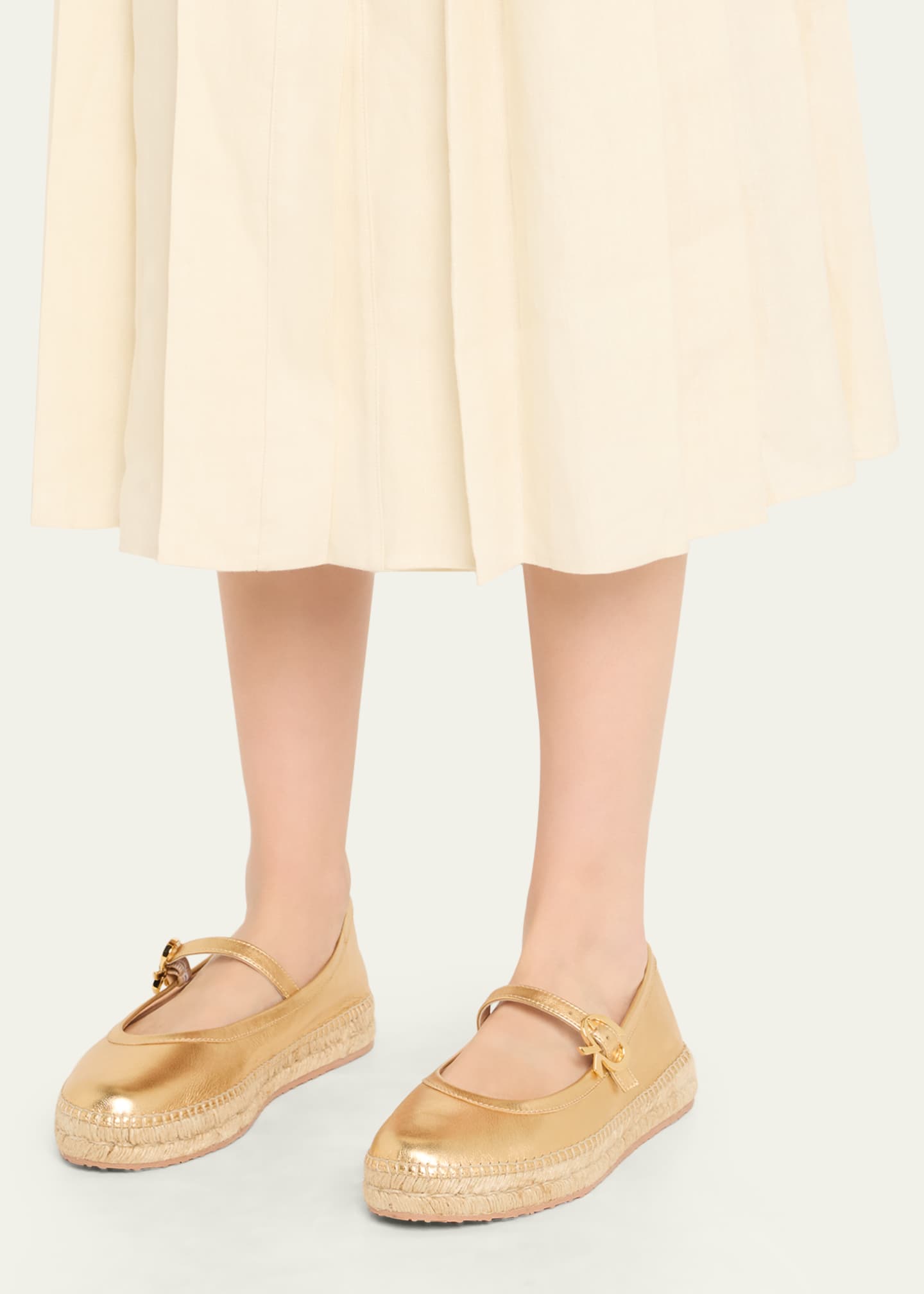 metallic espadrilles