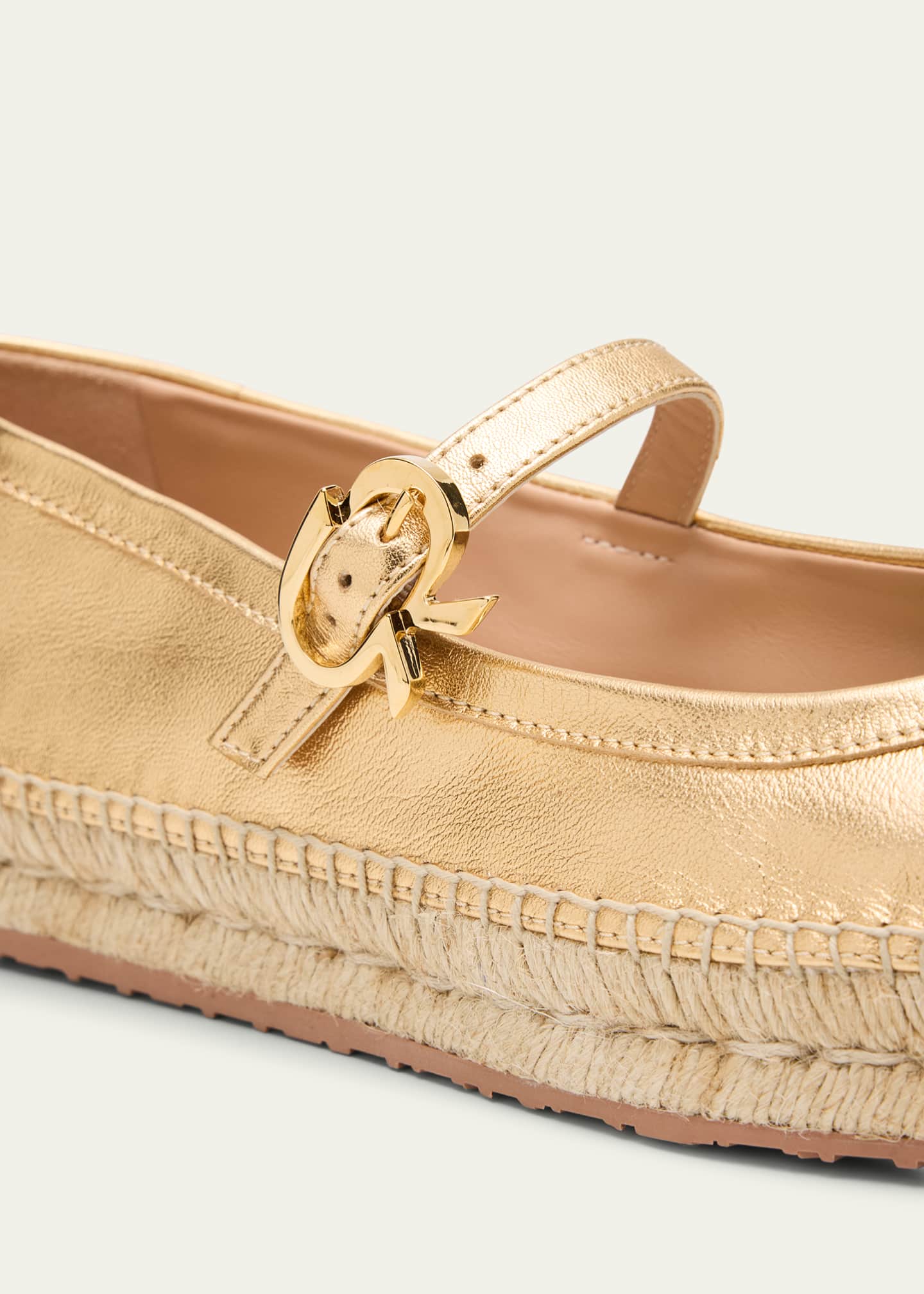metallic espadrilles