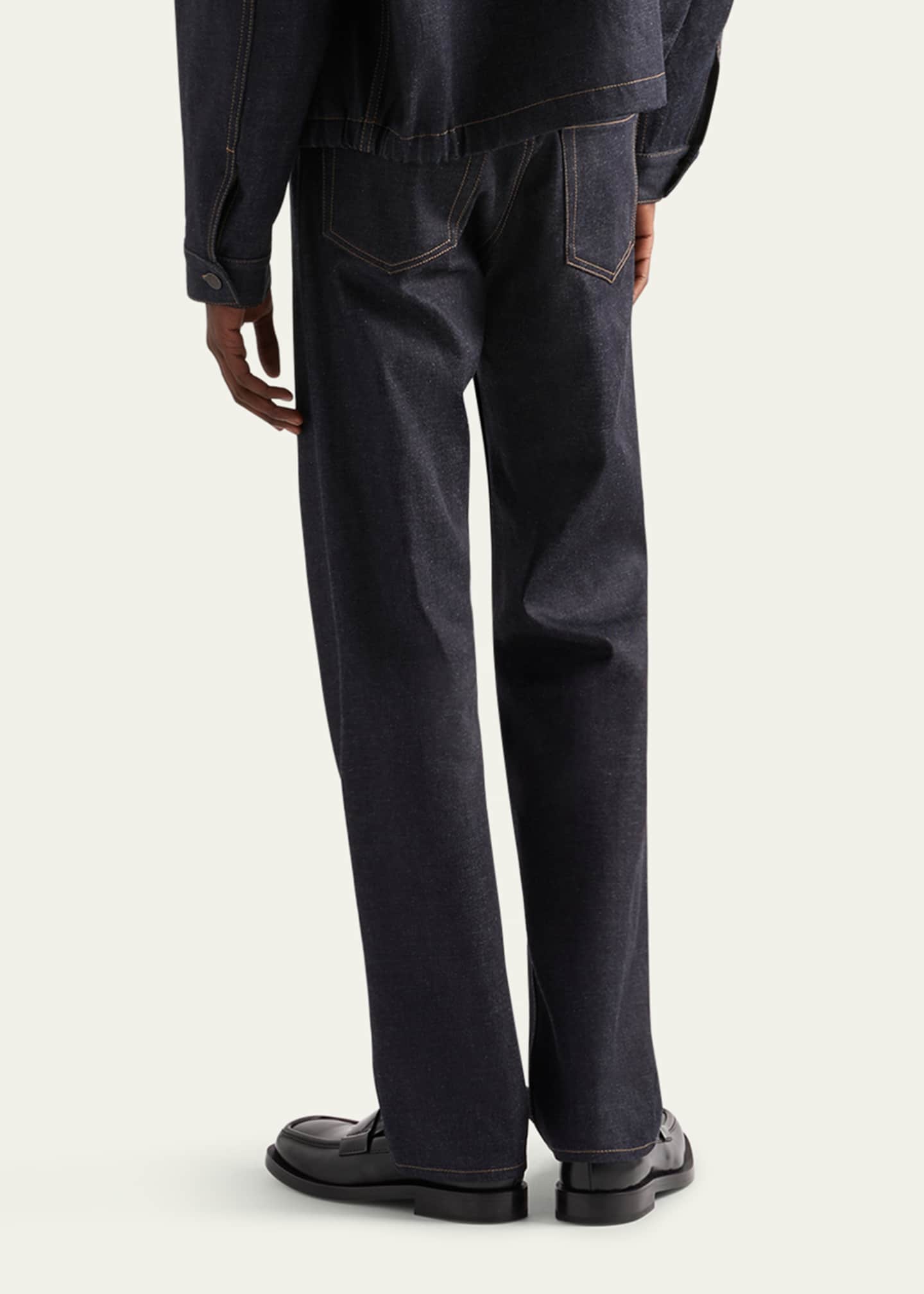 Prada Men's Raw Denim Straight Leg Jeans - Bergdorf Goodman