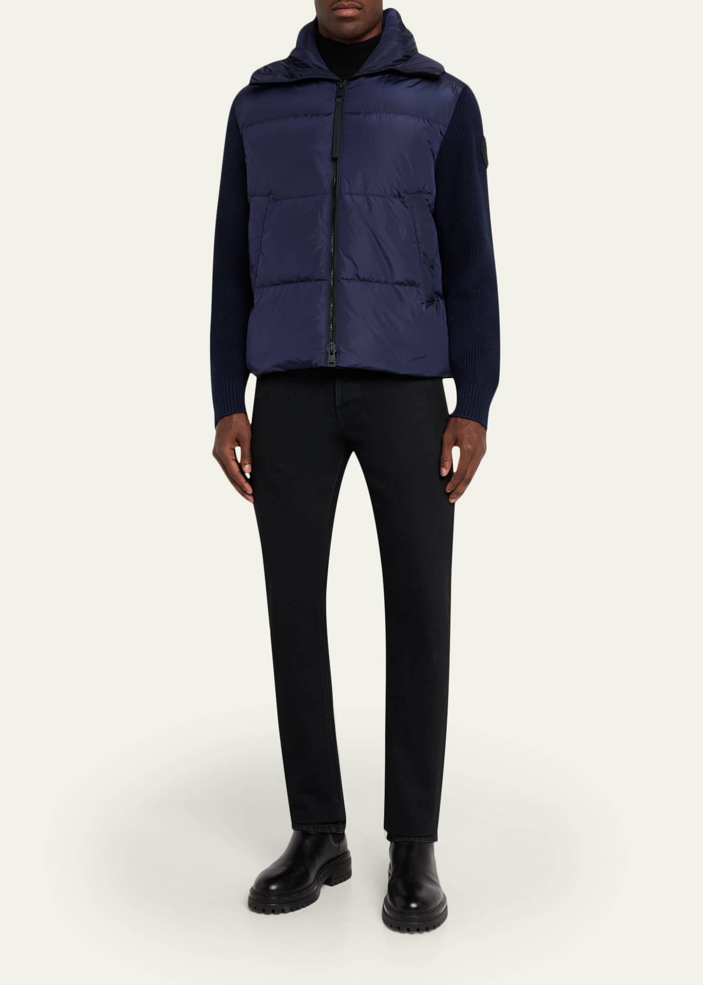 Canada Goose Men's HyBridge® Wool-Knit Nylon Down Hooded Jacket ...