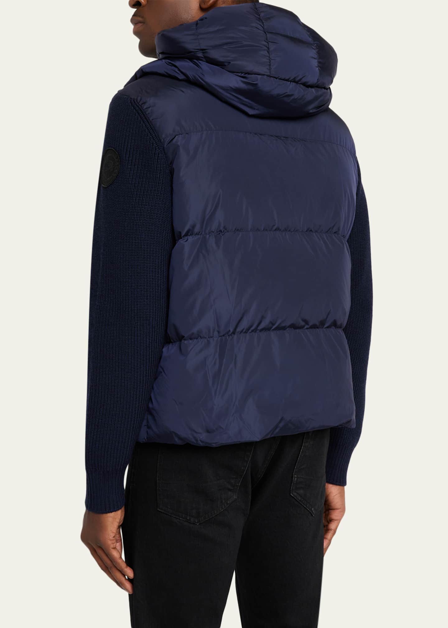 Canada Goose Men's HyBridge® Wool-Knit Nylon Down Hooded Jacket ...