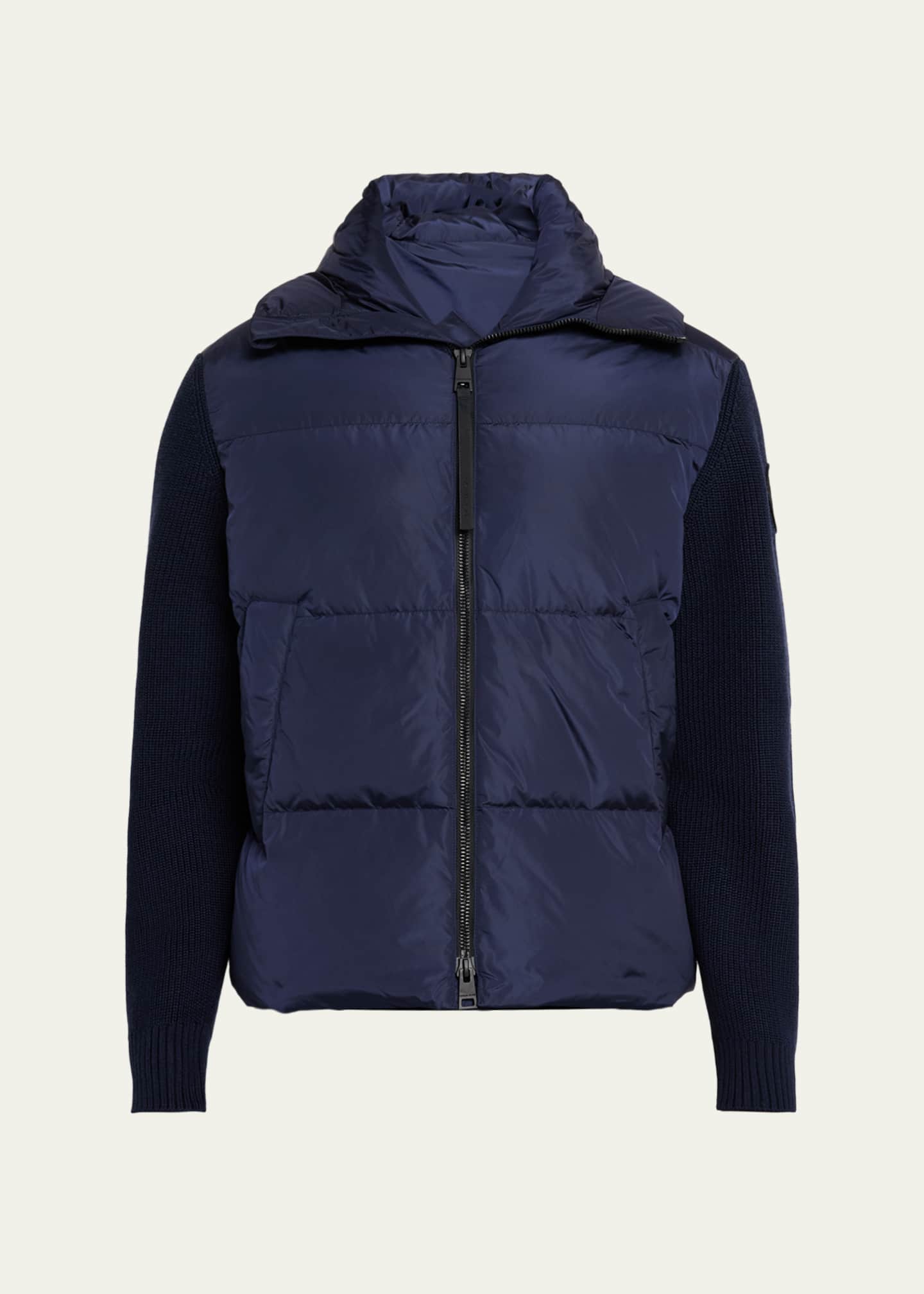 Canada Goose Men's HyBridge® Wool-Knit Nylon Down Hooded Jacket ...