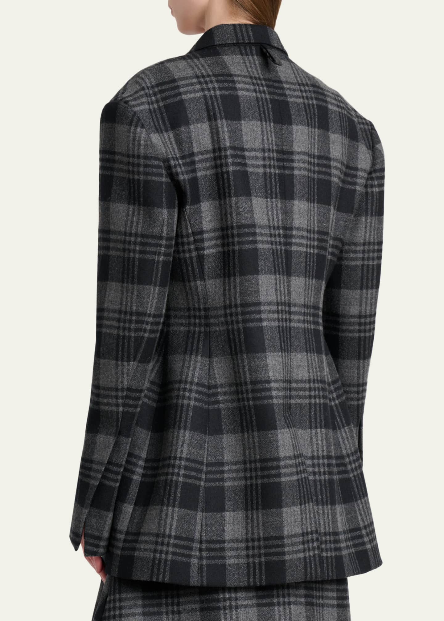 Proenza Schouler Daria Check Single-Breasted Jacket - Bergdorf Goodman