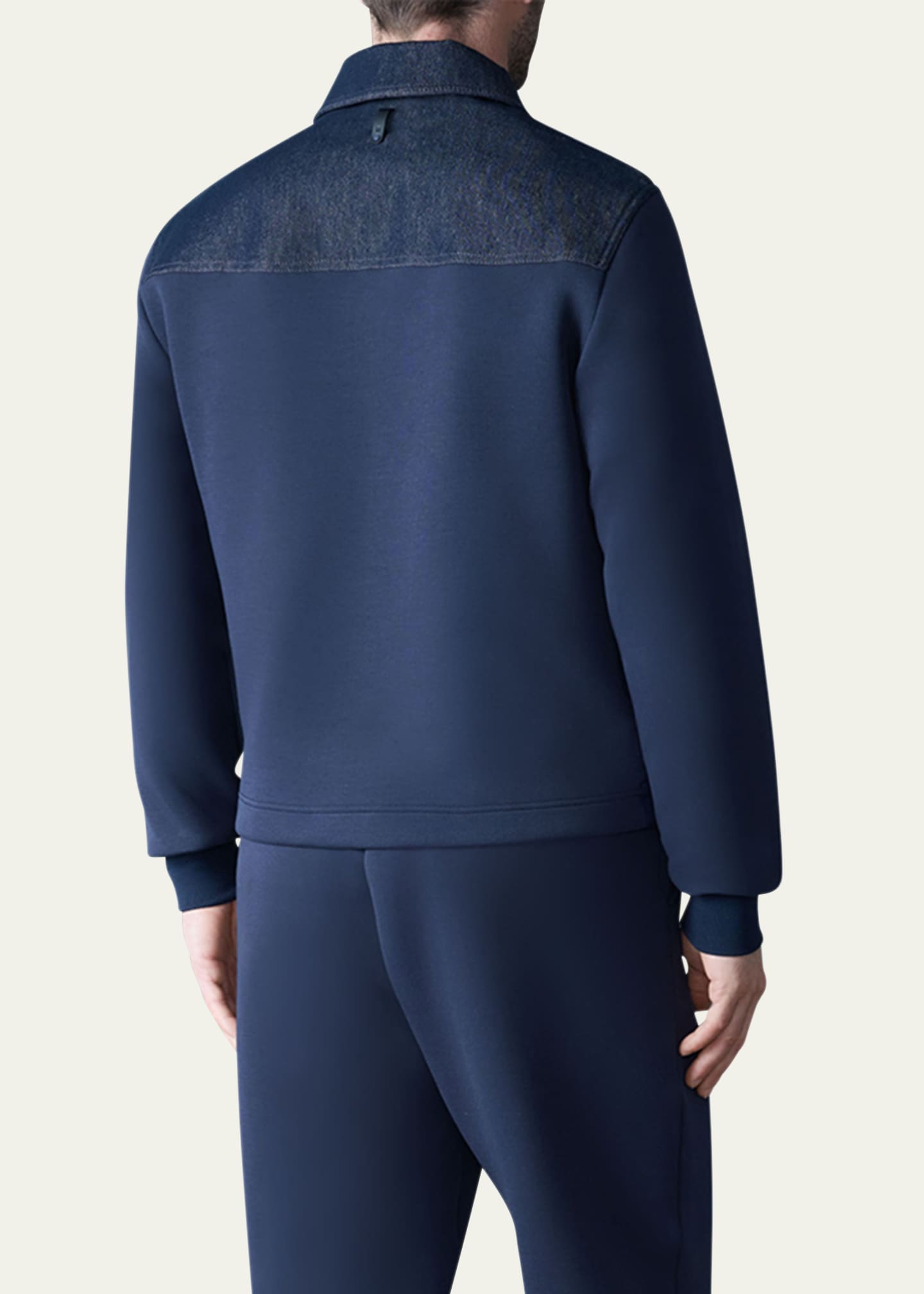 Mackage Men's Donovan Denim Down Quilted Snap-Front Jacket - Bergdorf ...