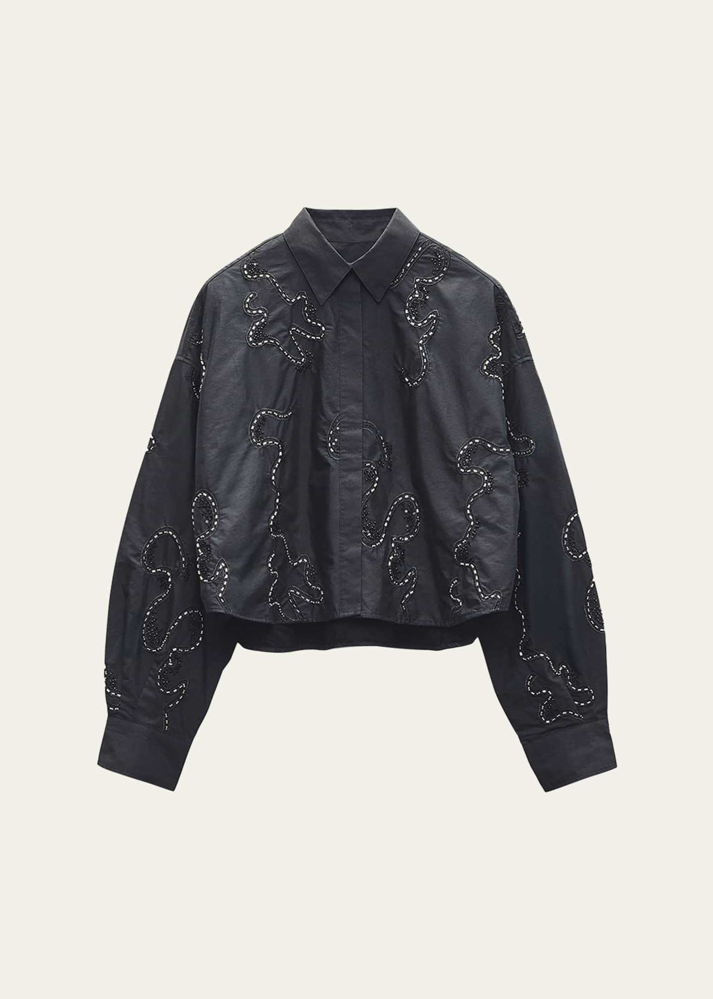 Rag & Bone Beatrice Embroidered Long-Sleeve Shirt - Bergdorf Goodman