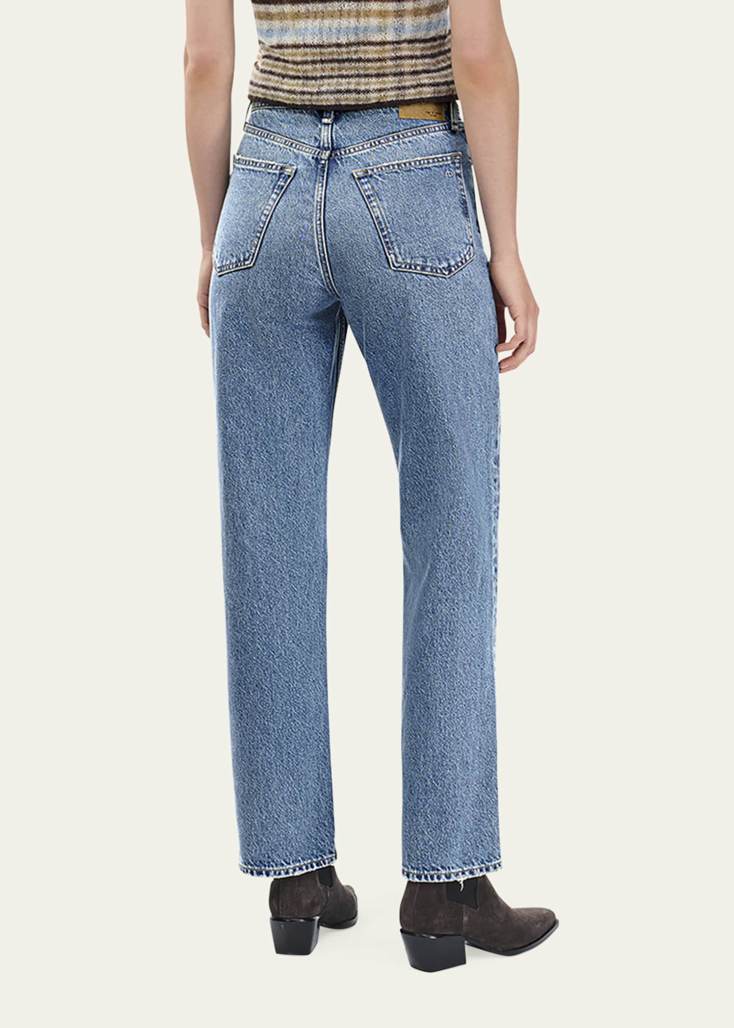 Rag & Bone Shea High-Rise Relaxed Straight Ankle Jeans - Bergdorf Goodman