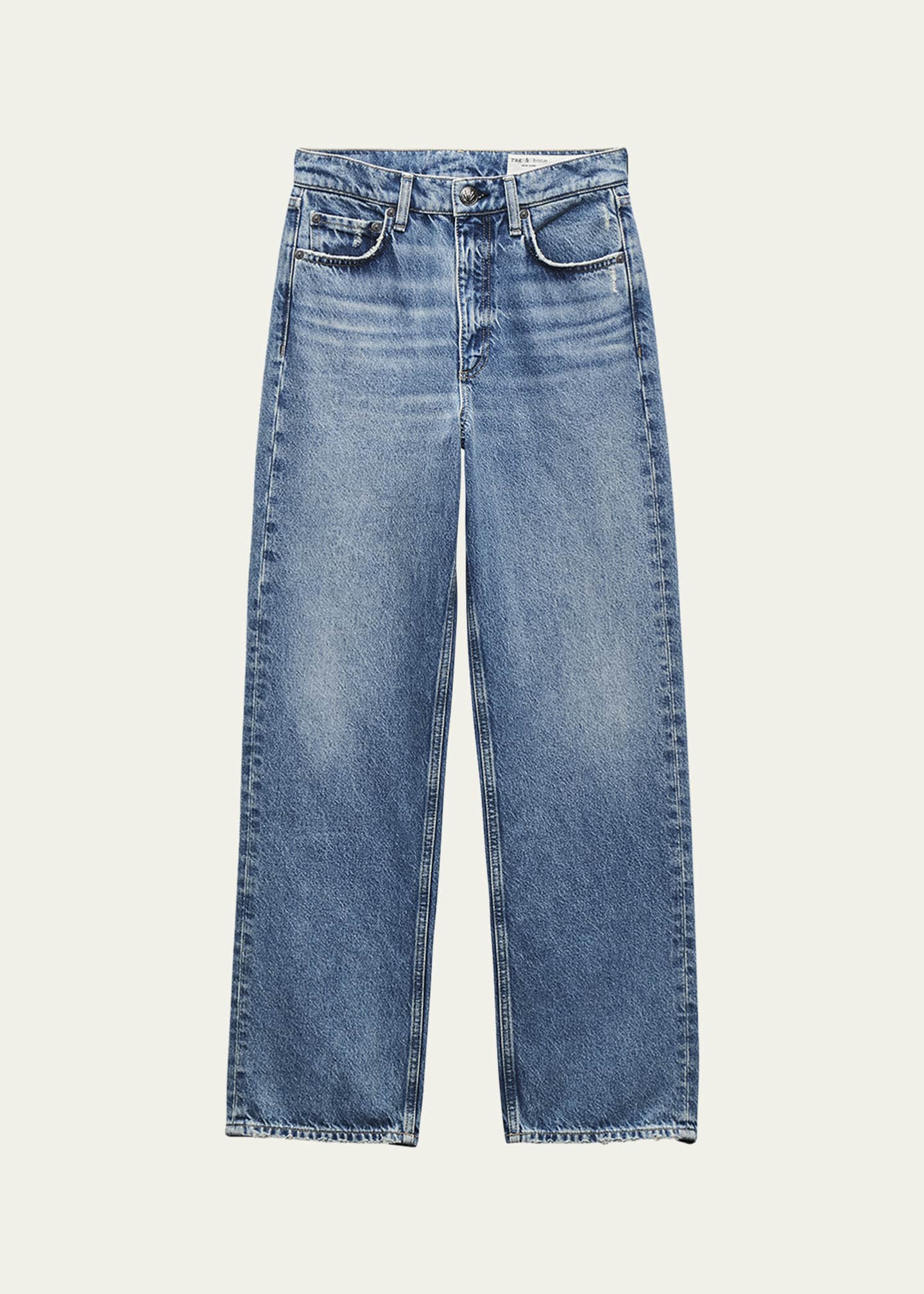 Rag & Bone Shea High-Rise Relaxed Straight Ankle Jeans - Bergdorf Goodman