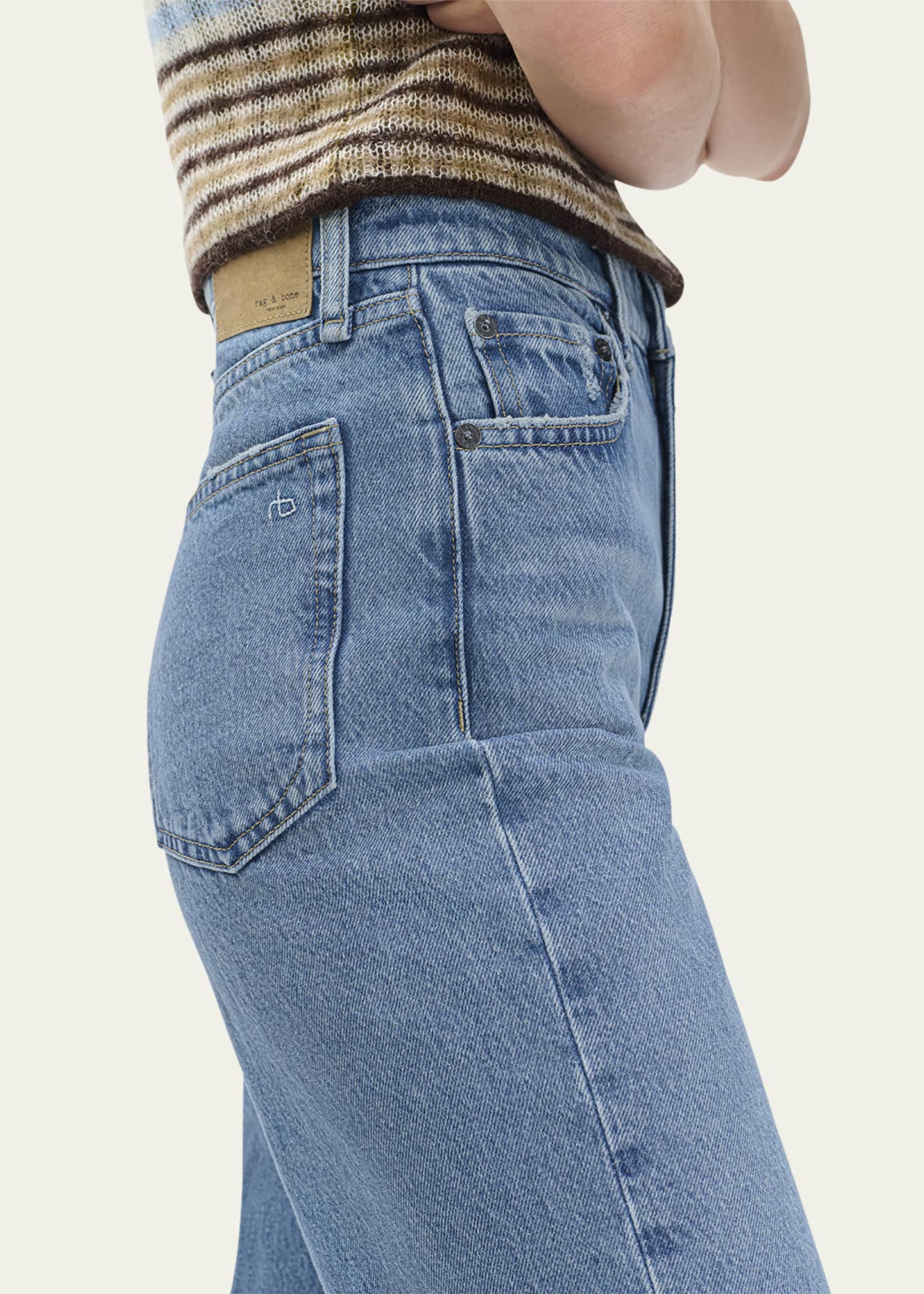 Rag & Bone Shea High-Rise Relaxed Straight Ankle Jeans - Bergdorf Goodman