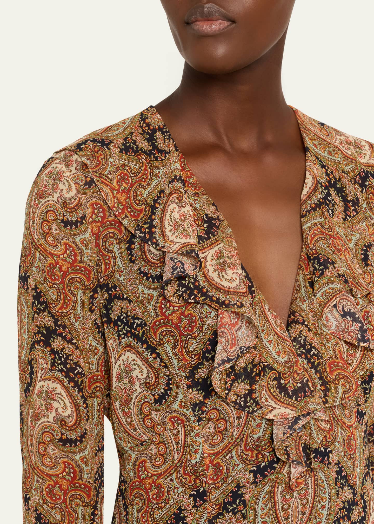 Veronica Beard Adrienne Silk Bell-Sleeve Mini Dress - Bergdorf Goodman