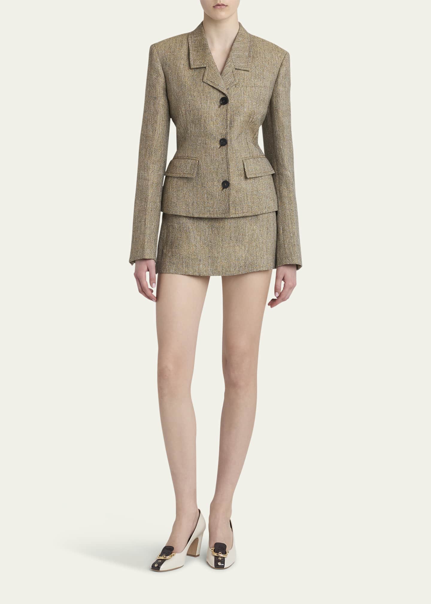 Ferragamo Wool-Cashmere Single-Breasted Blazer Jacket - Bergdorf Goodman