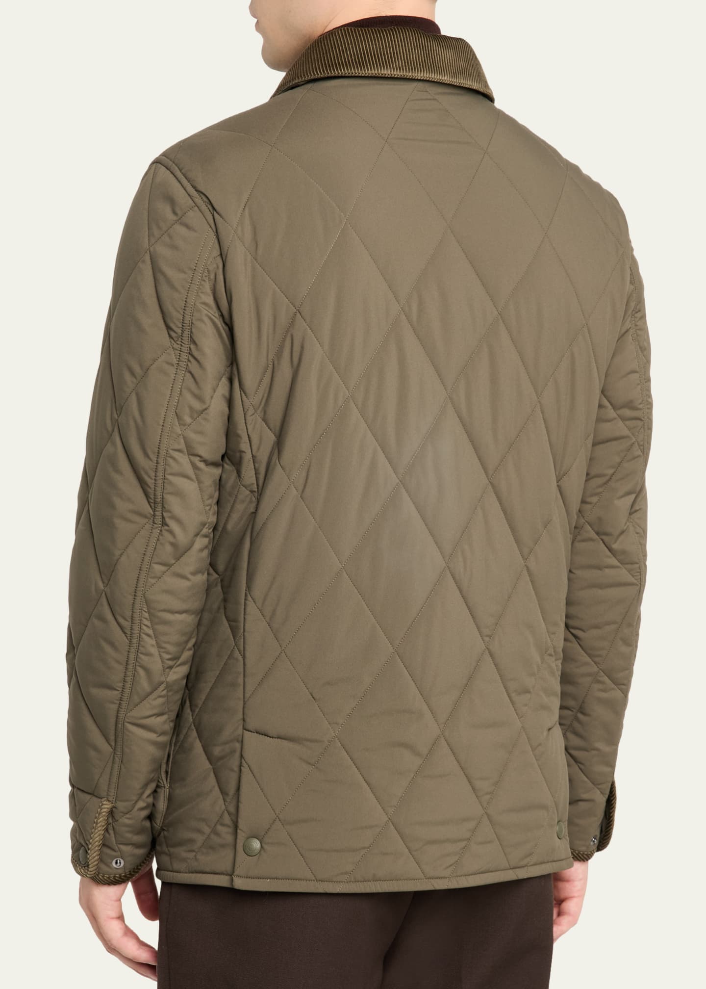 Ralph Lauren Purple Label Men's Carleton Corduroy-Collar Quilted Down ...