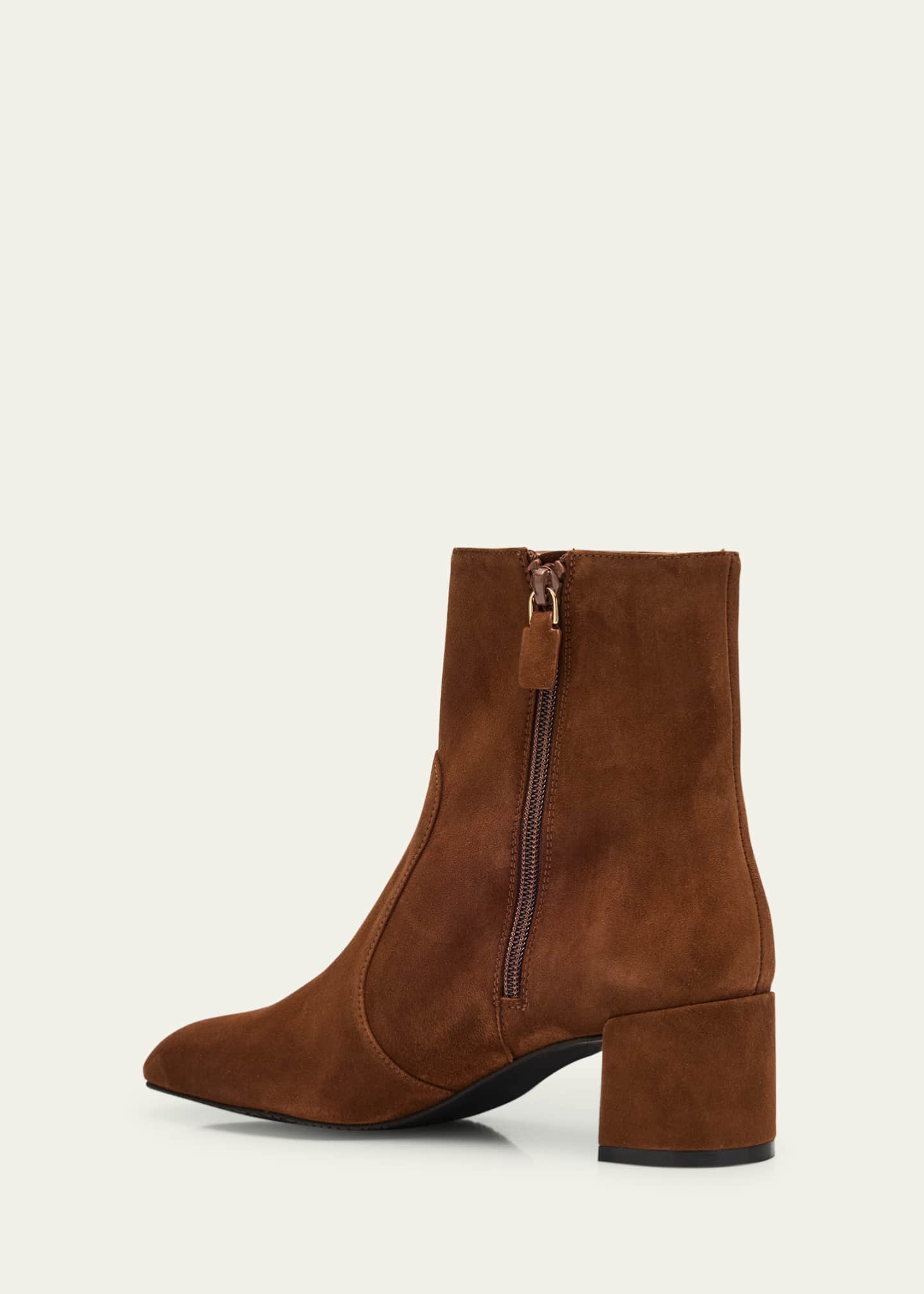 Stuart Weitzman Maeve Suede Zip Booties - Bergdorf Goodman