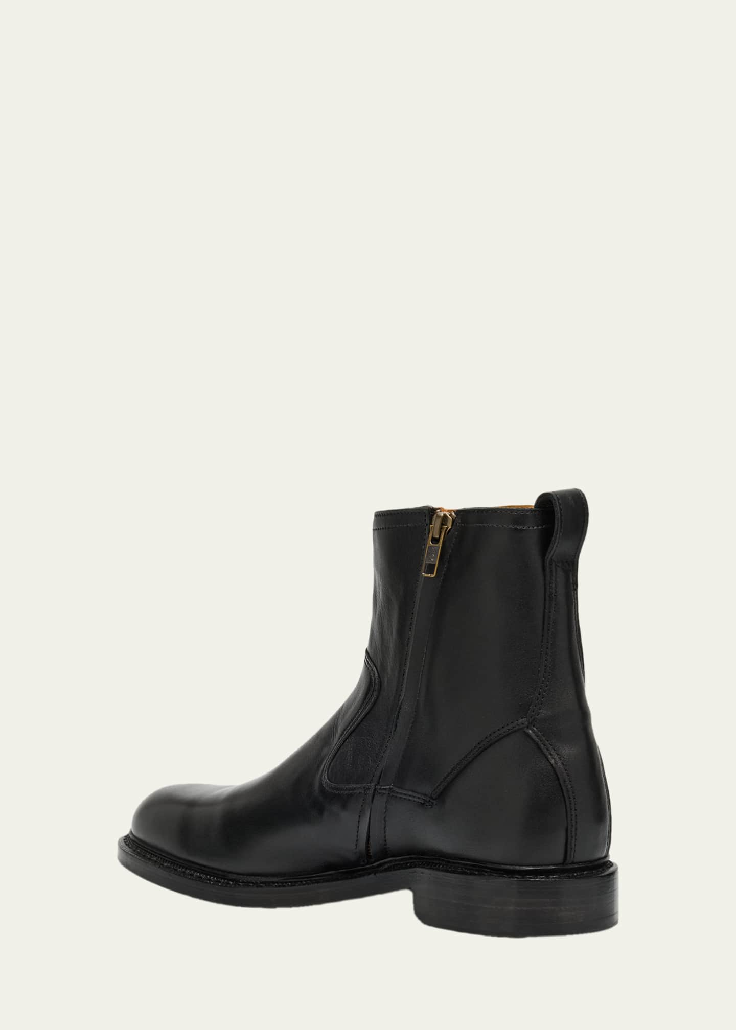 Allen Edmonds Reserve Men's Marcus Grained Leather Zip Ankle Boots ...