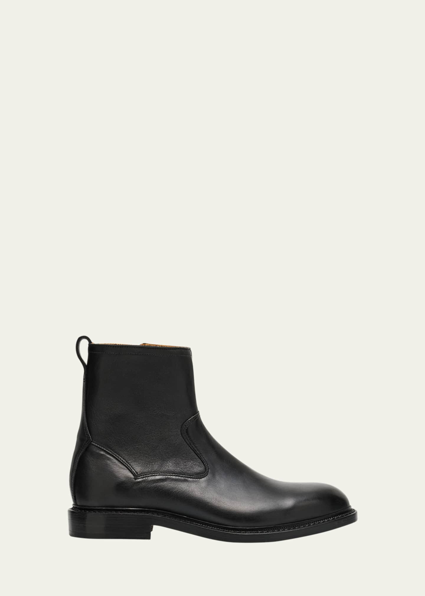 Allen Edmonds Reserve Men's Marcus Grained Leather Zip Ankle Boots ...