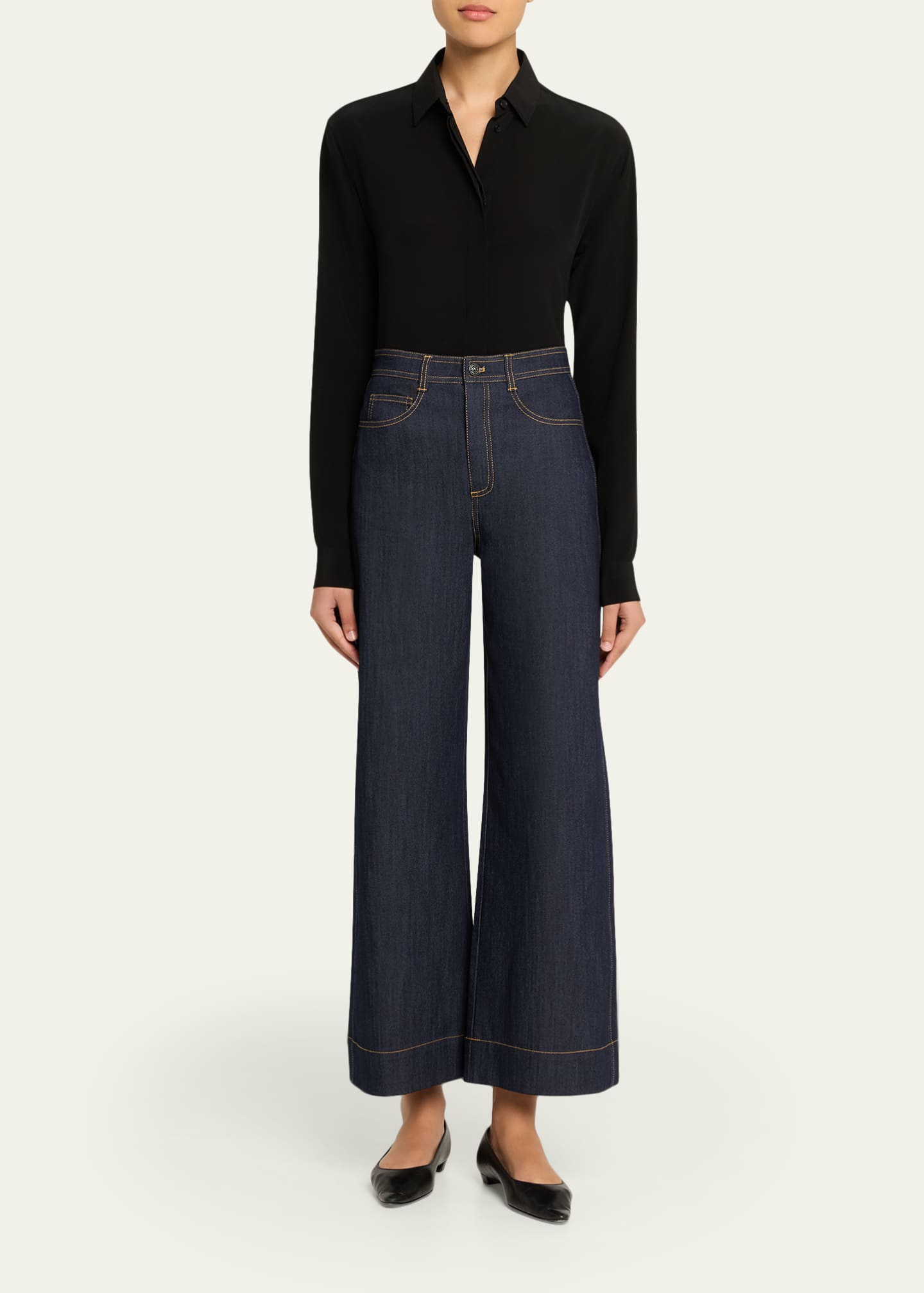 Cinq a Sept Betsy Denim Pants - Bergdorf Goodman