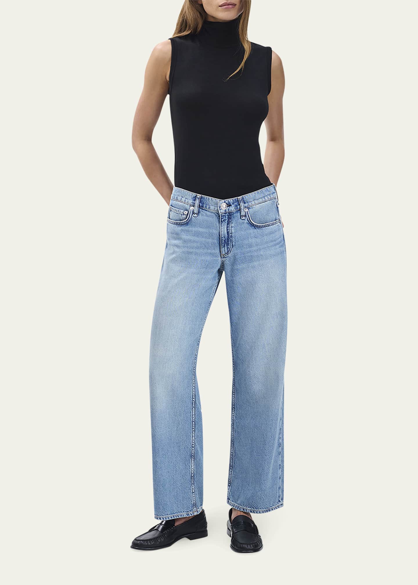 Rag & Bone Featherweight Saige Relaxed Straight Ankle Jeans - Bergdorf ...