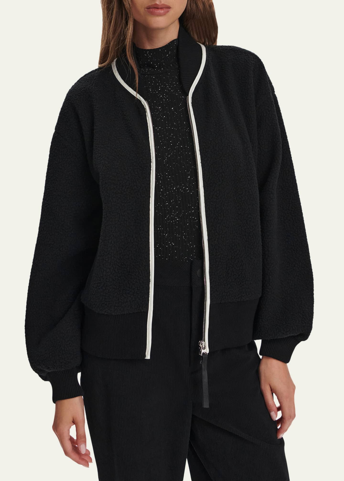 Varley Hansley Fleece Bomber Jacket - Bergdorf Goodman