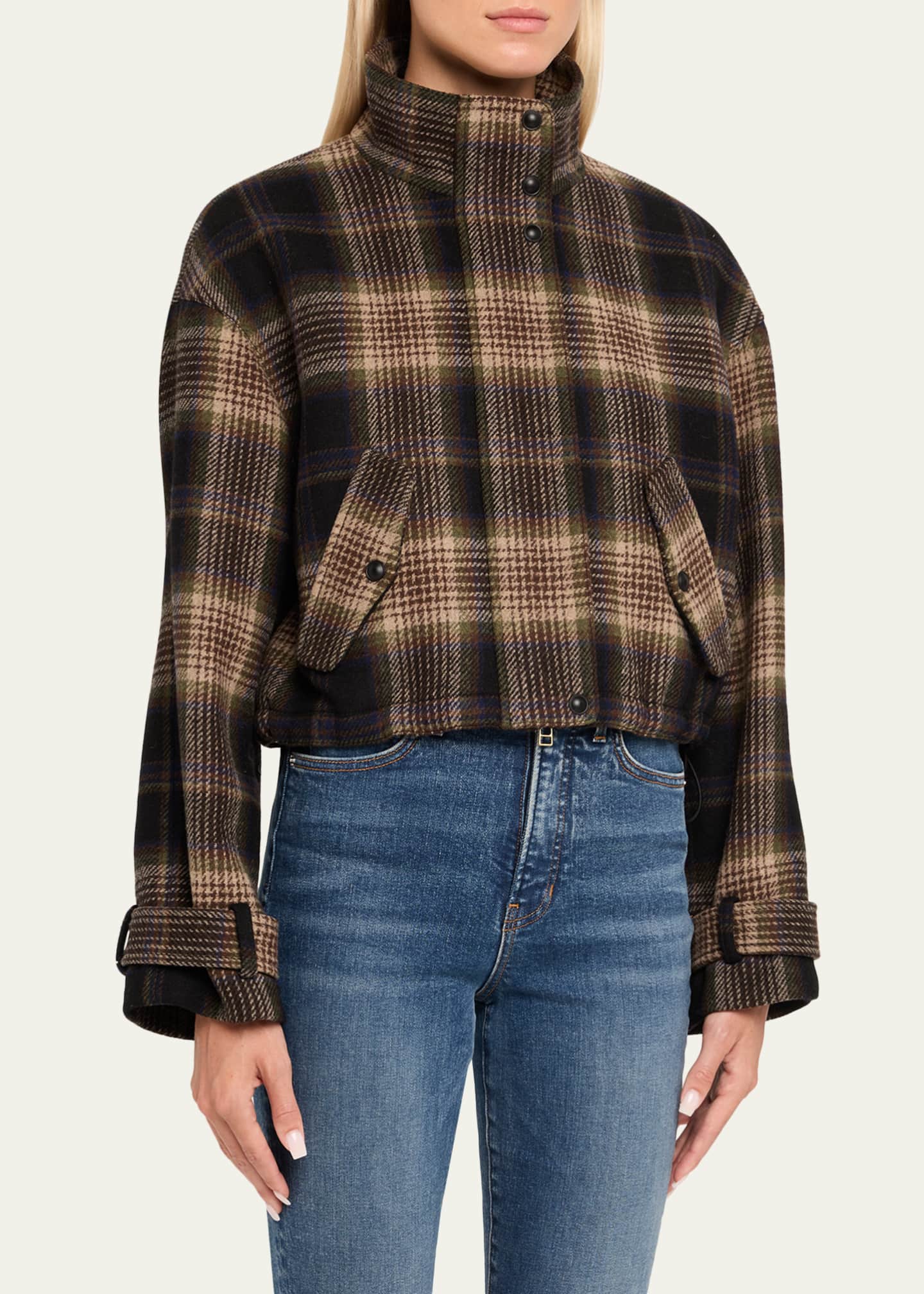 Veronica Beard Bateman Plaid Jacket - Bergdorf Goodman