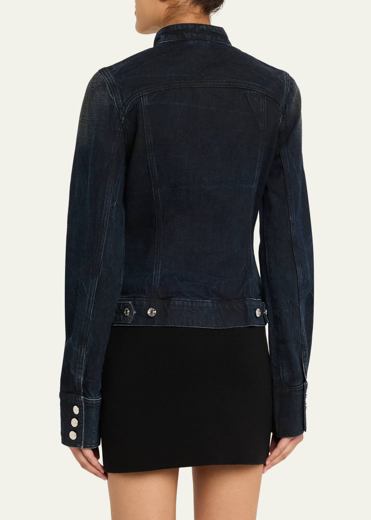 EB DENIM Arabella Fitted Denim Jacket - Bergdorf Goodman