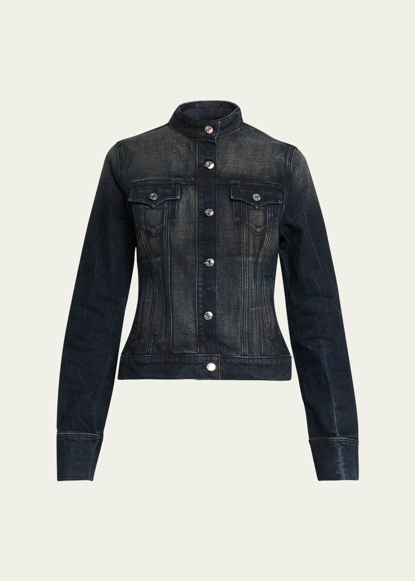 EB DENIM Arabella Fitted Denim Jacket - Bergdorf Goodman
