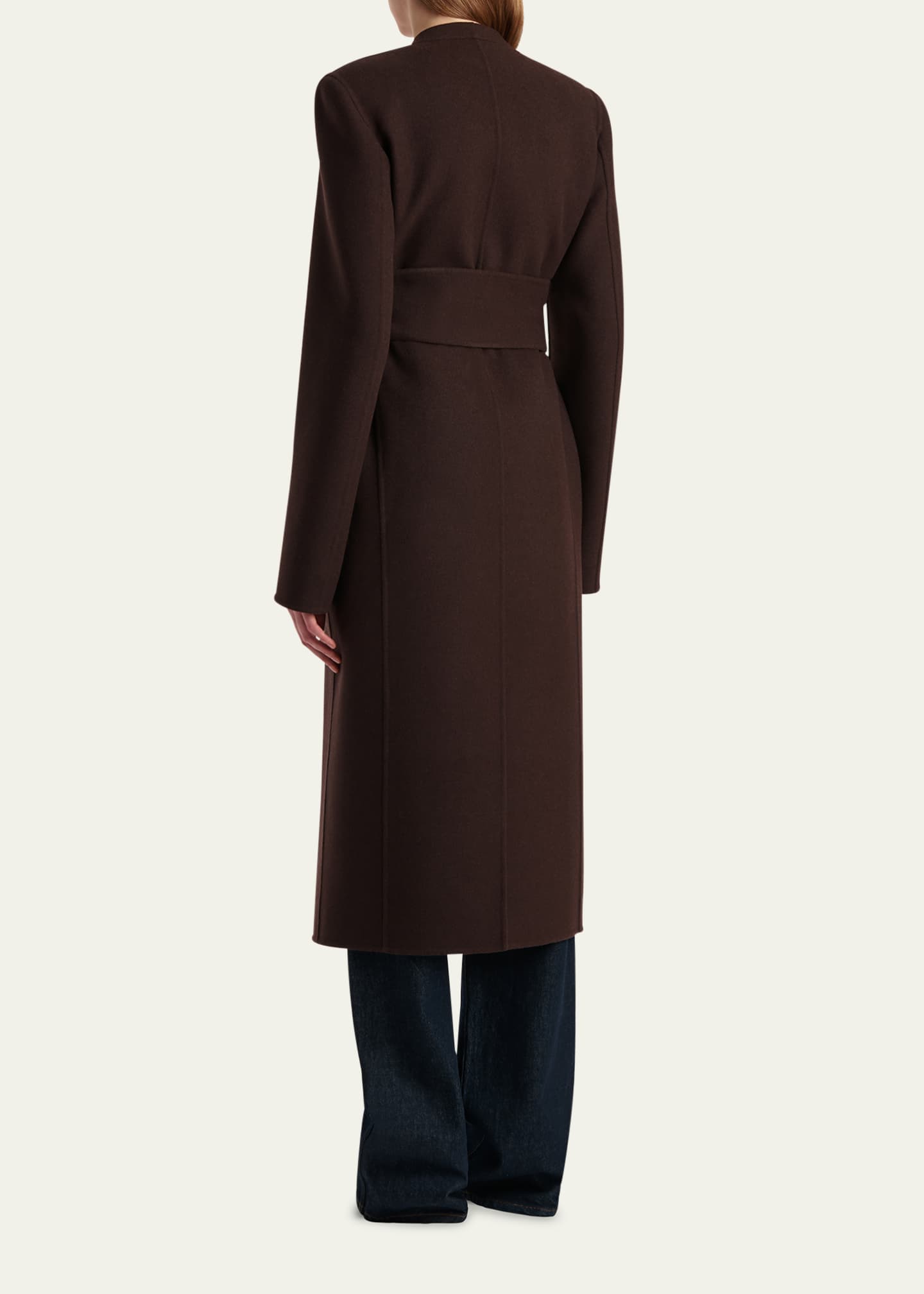 Khaite Jelson Double-Face Wool Wrap Coat - Bergdorf Goodman