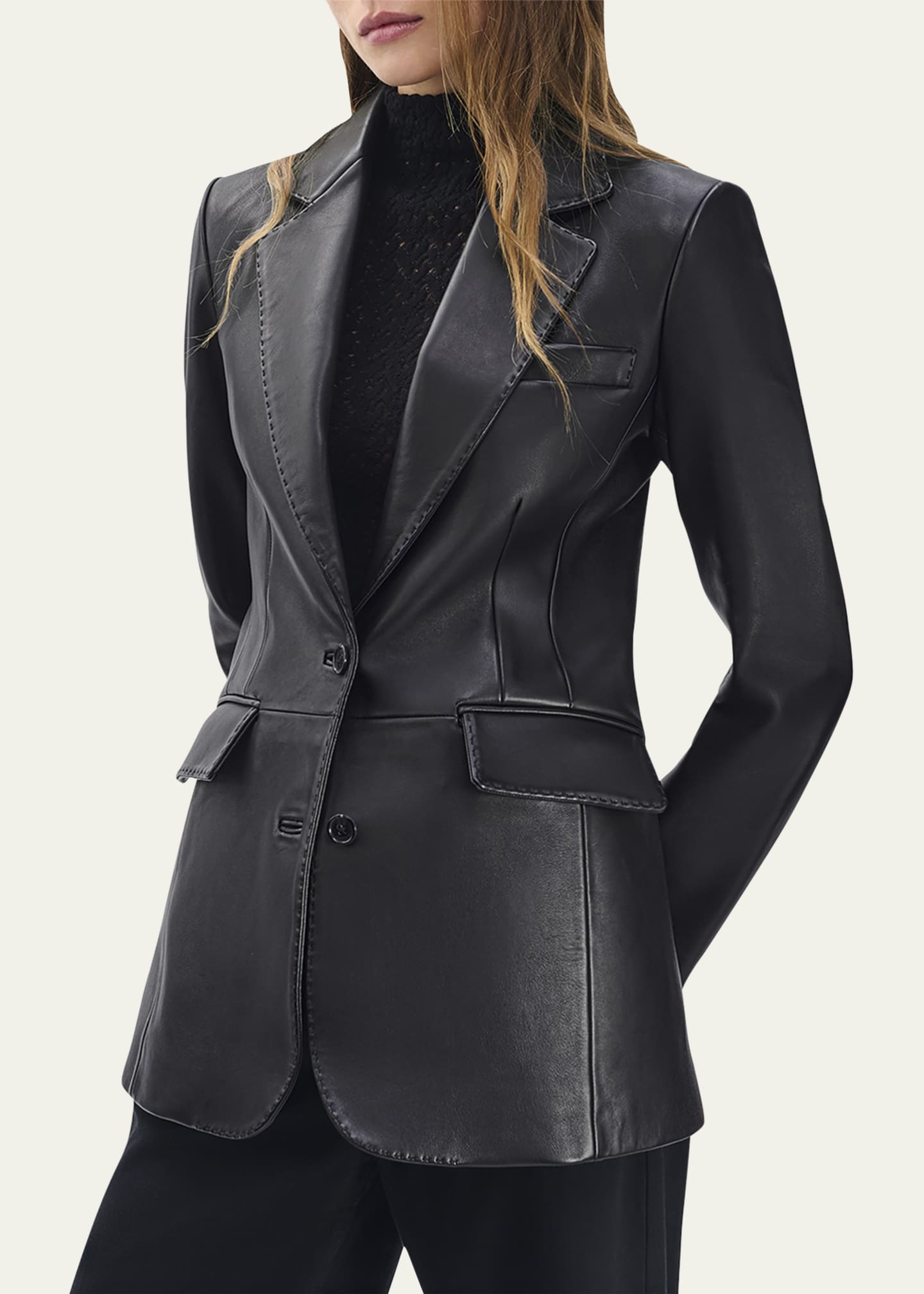 Rag & Bone Ash Leather Blazer - Bergdorf Goodman