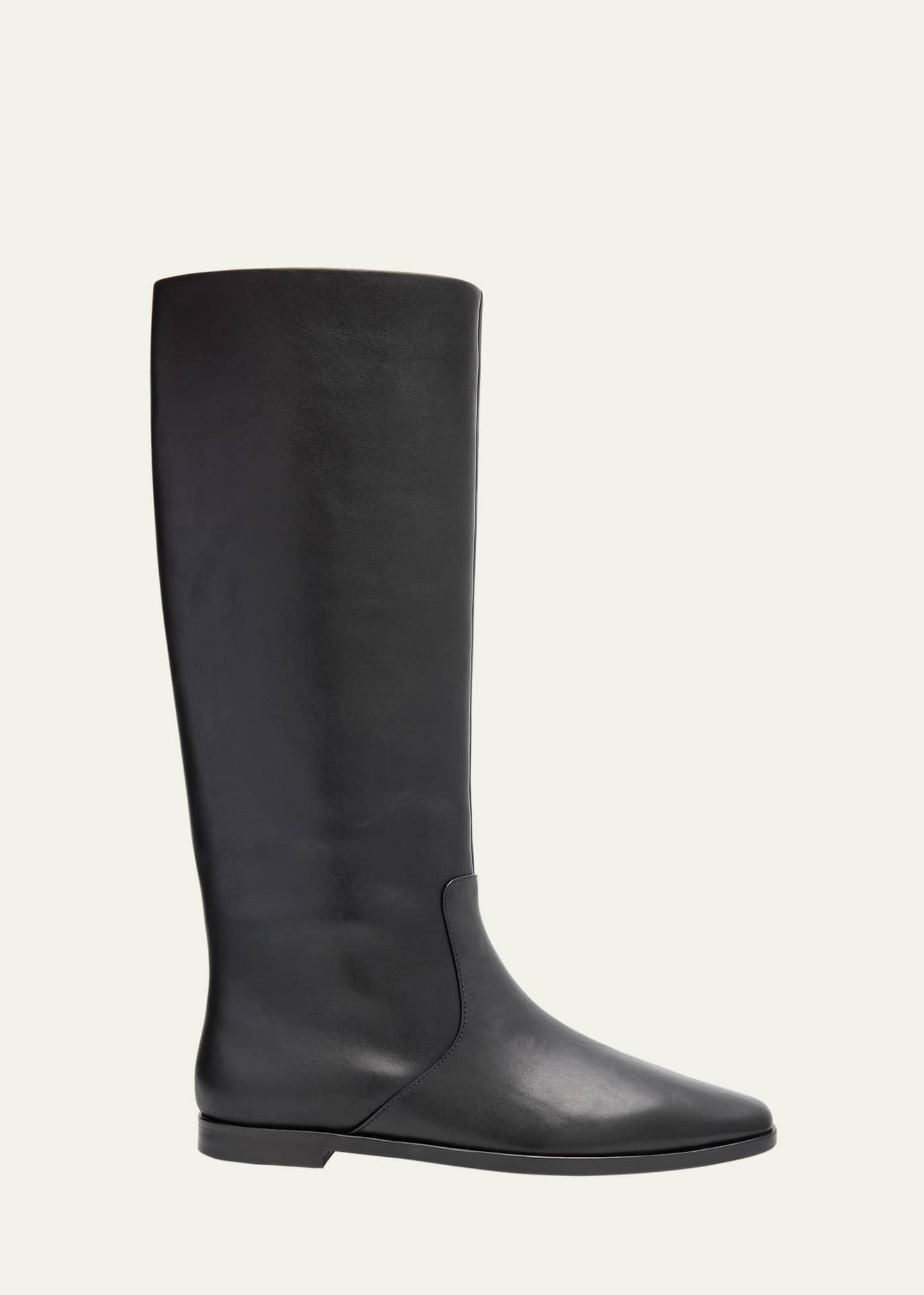 Loeffler Randall Tilly Flat Leather Knee-High Riding Boots - Bergdorf ...