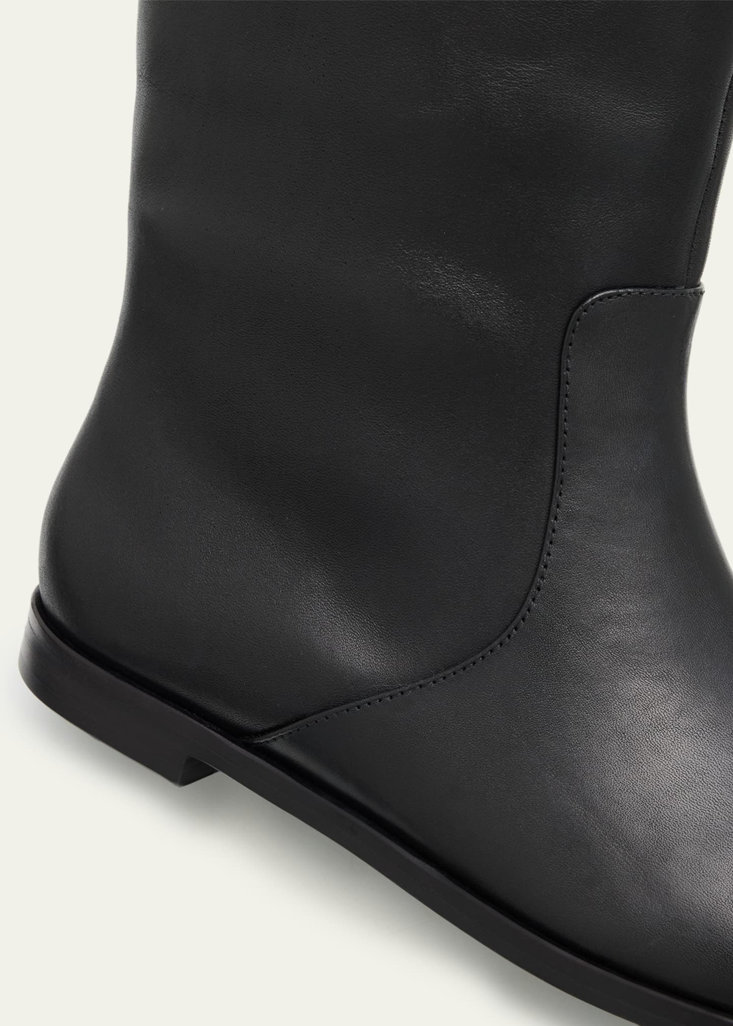 Loeffler Randall Tilly Flat Leather Knee-High Riding Boots - Bergdorf ...
