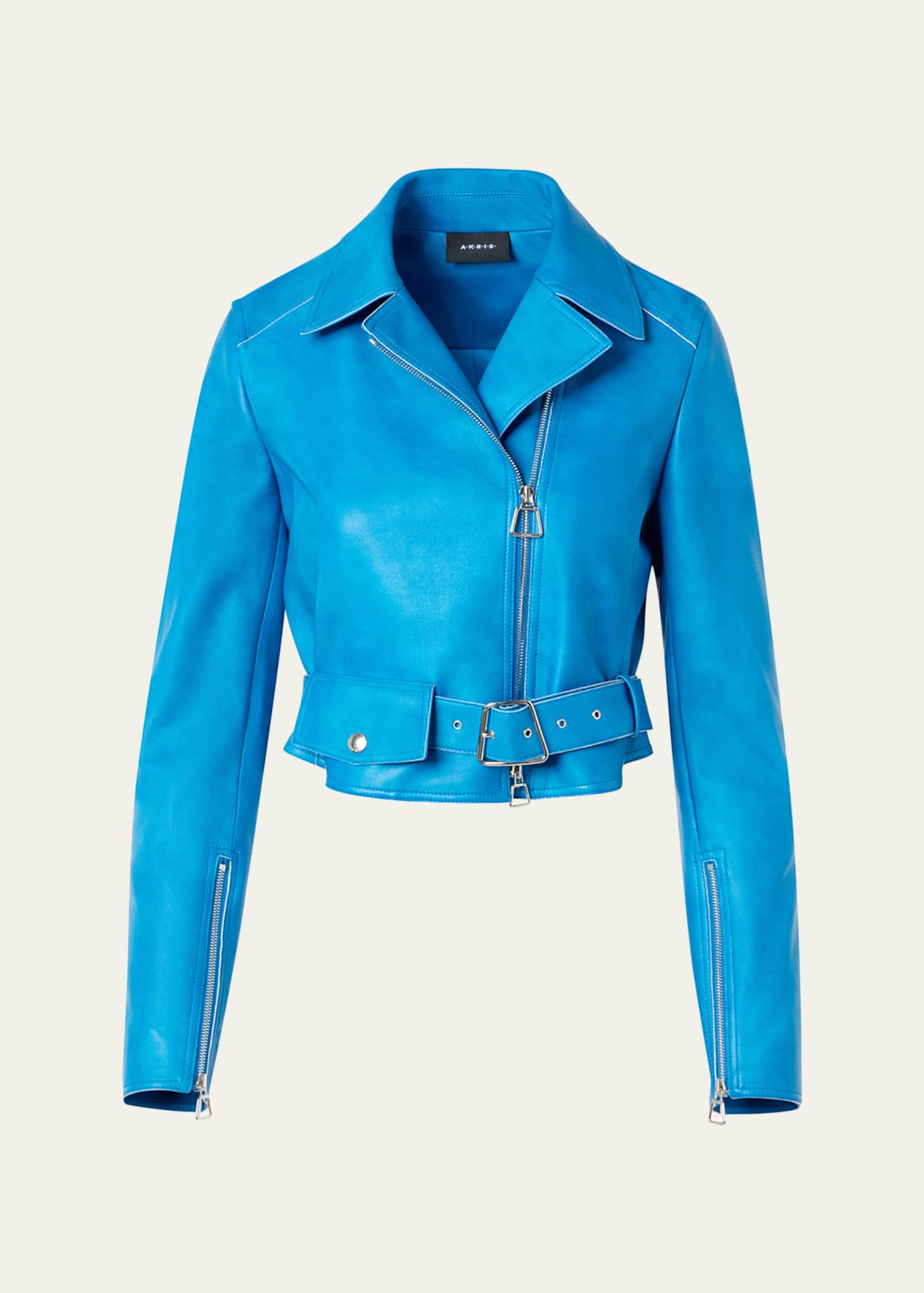 Akris Avril Cropped Nappa Leather Jacket - Bergdorf Goodman