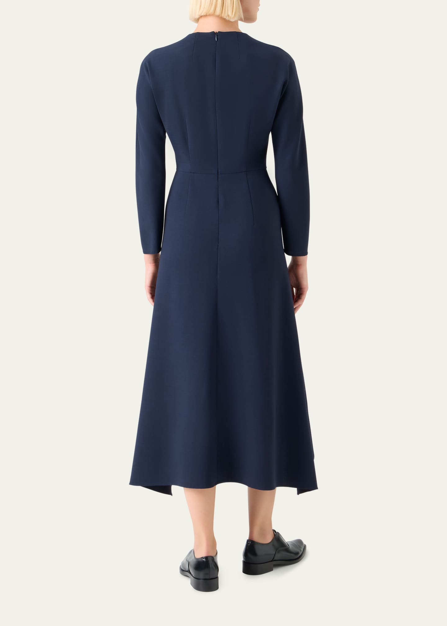 Akris Fit-and-Flare Handkerchief Dress - Bergdorf Goodman