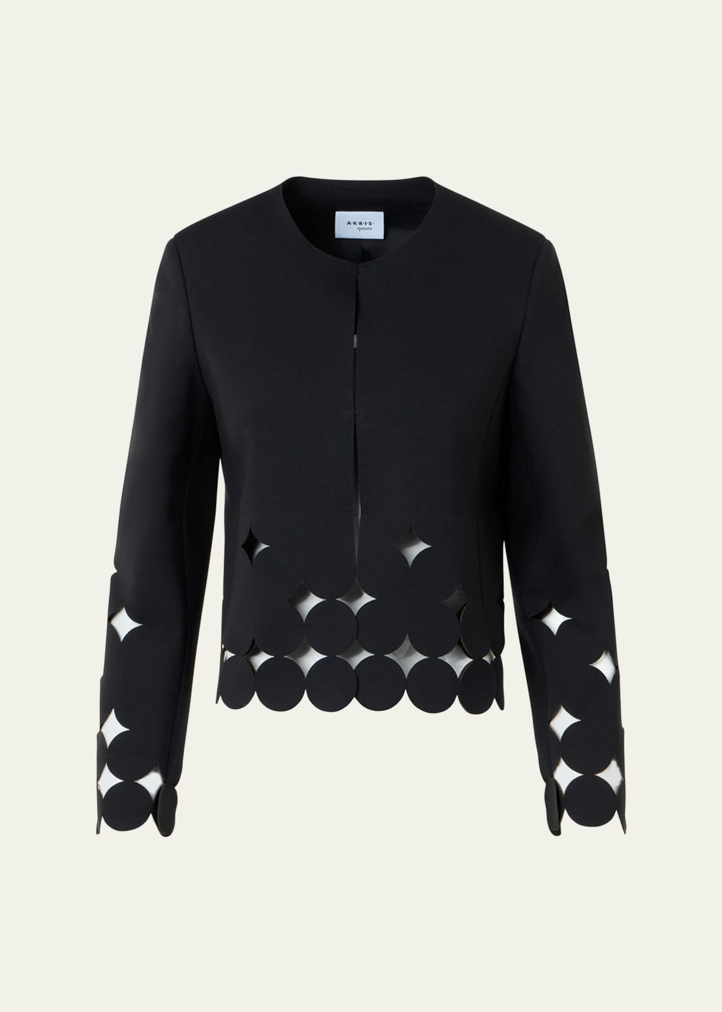 Akris punto Jersey Dropping Dot Cut-Out Jacket - Bergdorf Goodman