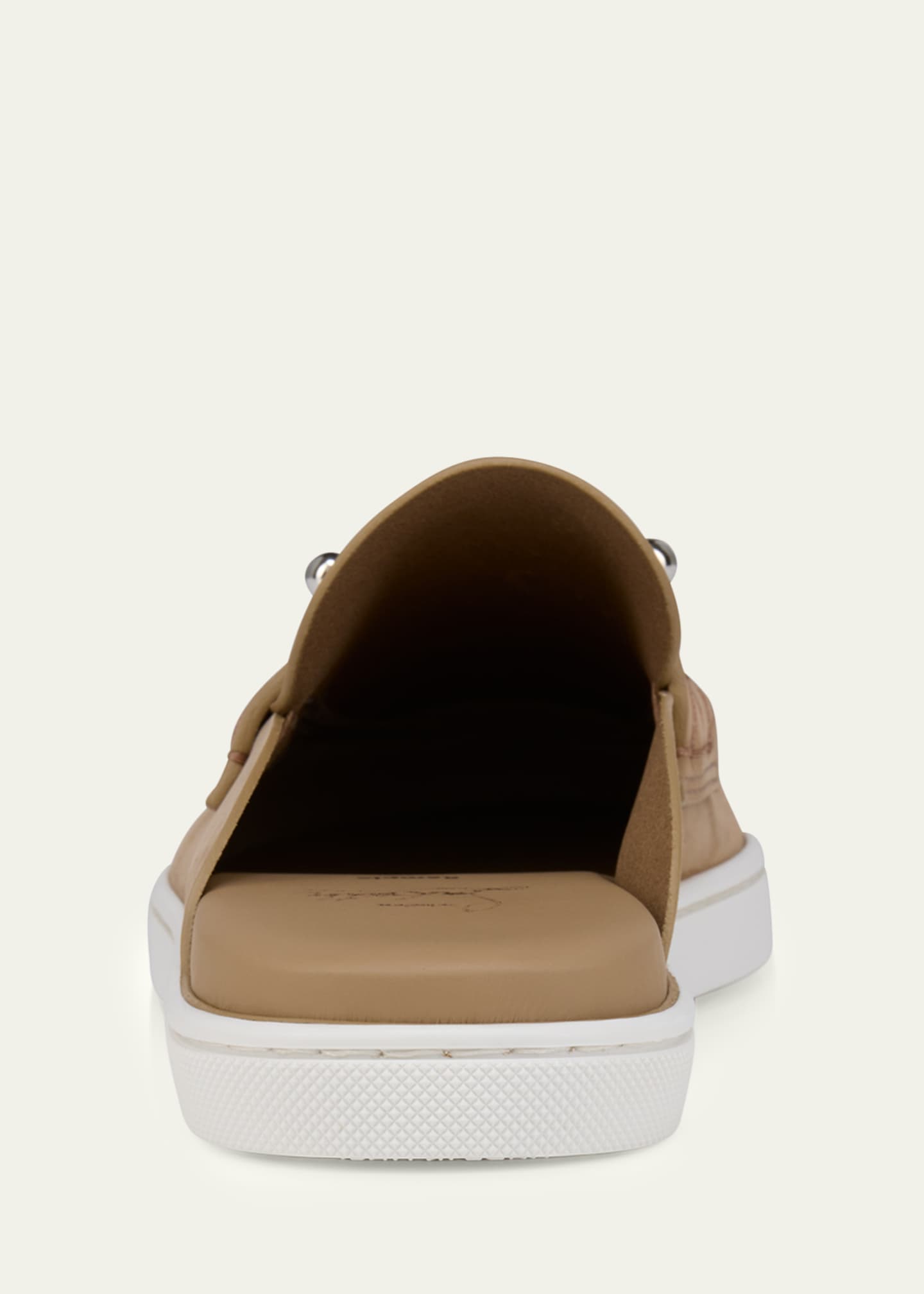Christian Louboutin Donna Nubuck Leather Boat Shoe Mules - Bergdorf Goodman