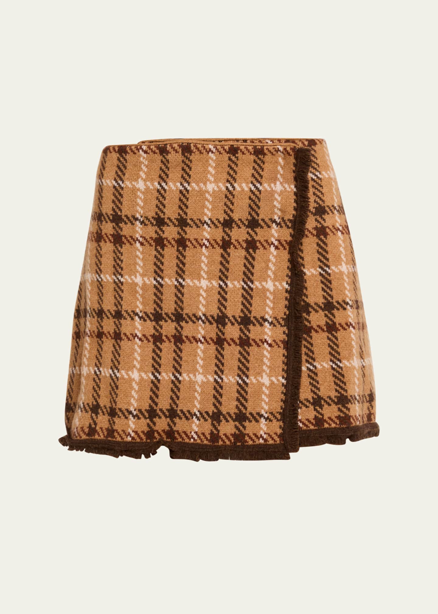 Cara Cara Jodi Plaid Wrap Skirt - Bergdorf Goodman