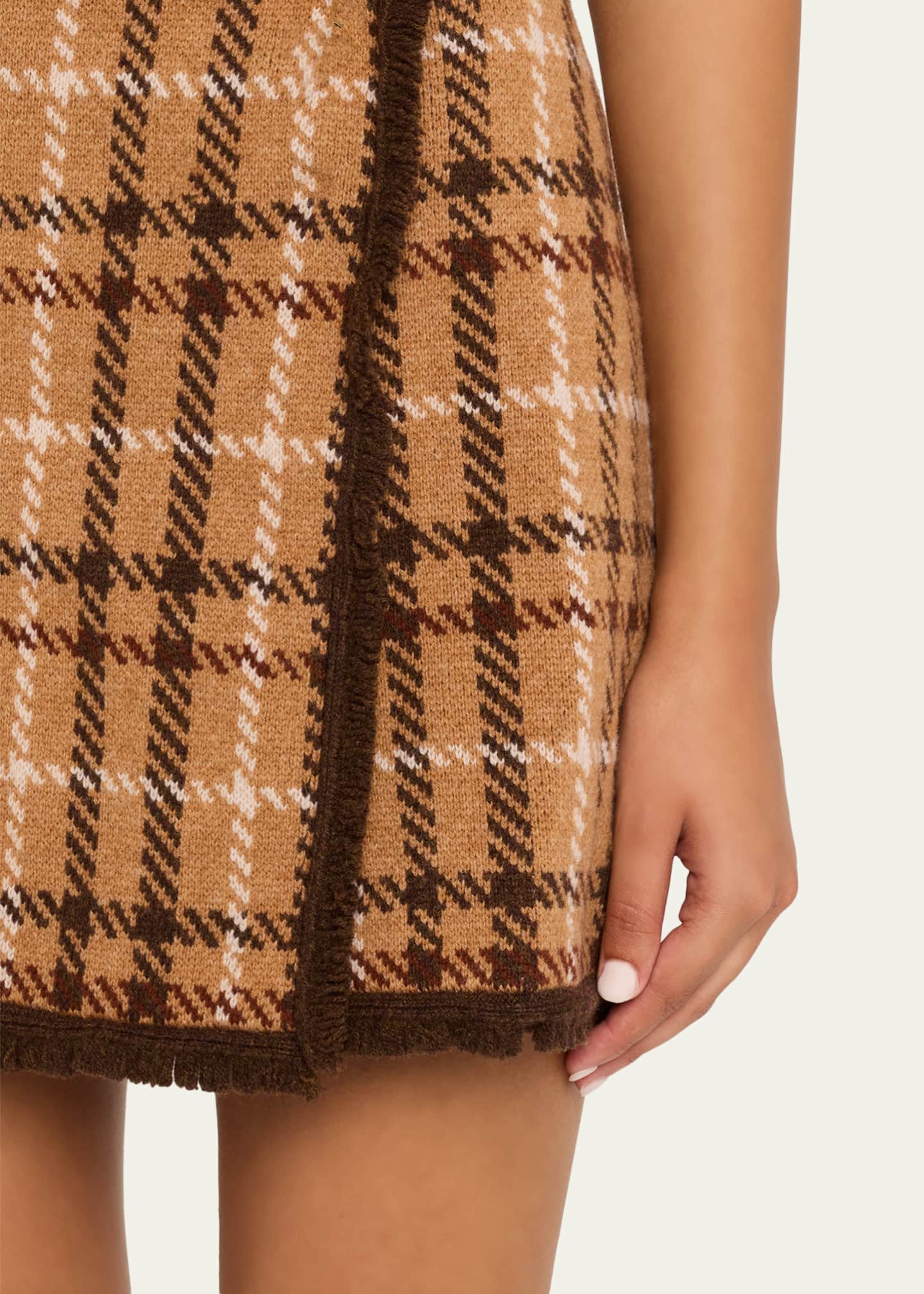 Cara Cara Jodi Plaid Wrap Skirt - Bergdorf Goodman