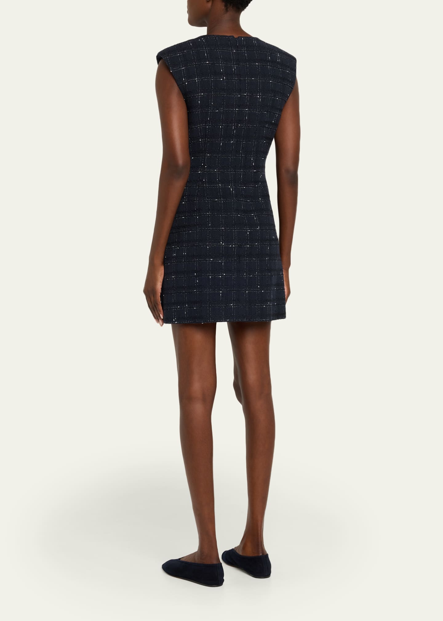 Veronica Beard Tamara Button-Front Tailored Mini Dress - Bergdorf Goodman