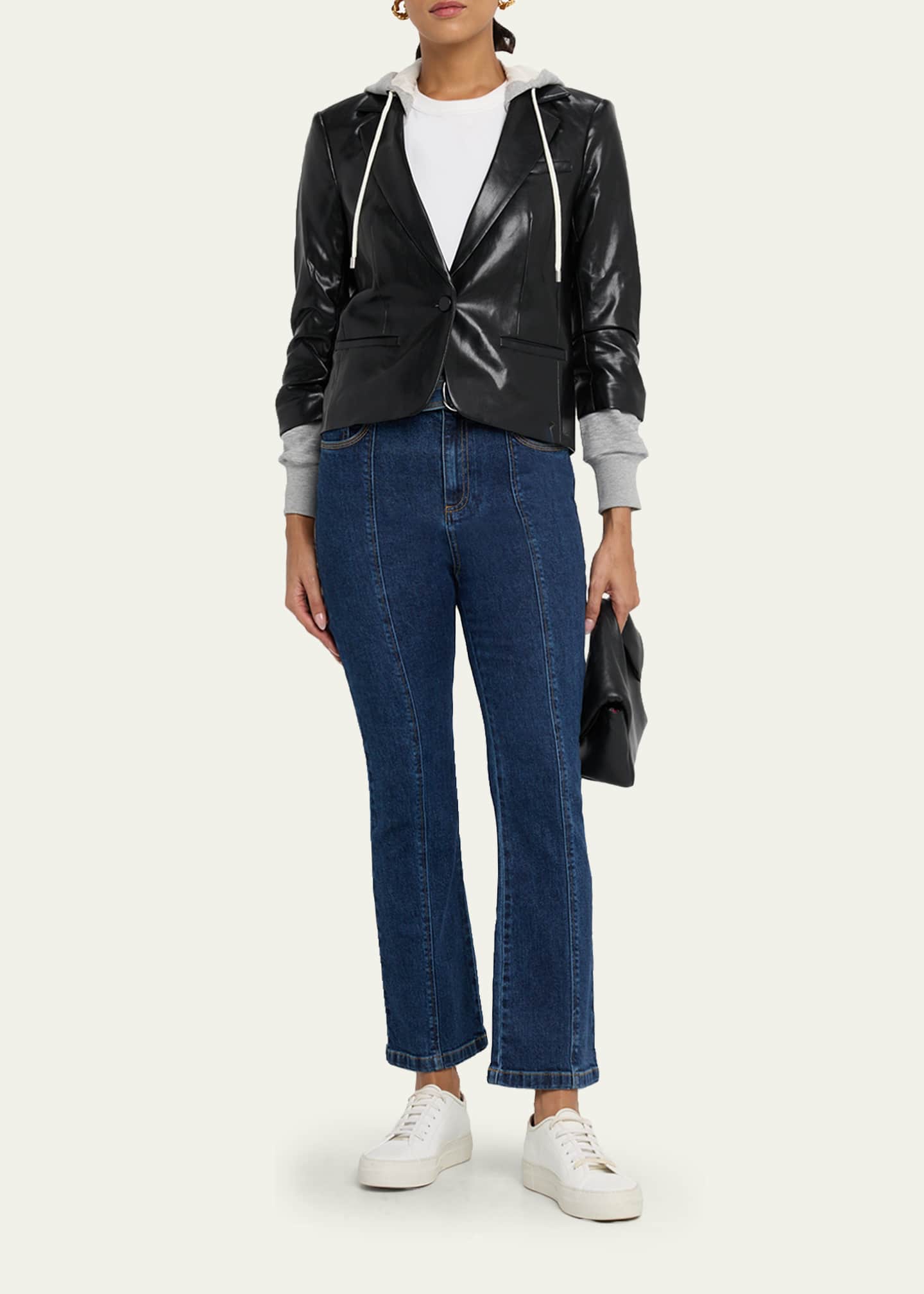 Cinq a Sept Madi Belted Denim Pants - Bergdorf Goodman