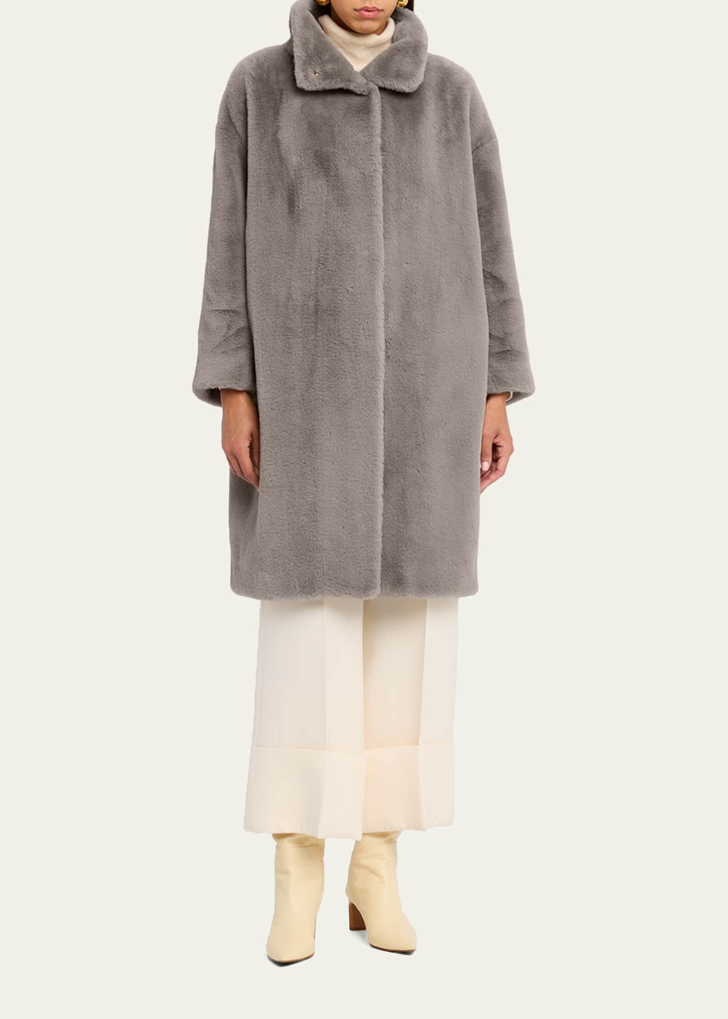 Herno Oversized Alternative Fur Coat - Bergdorf Goodman