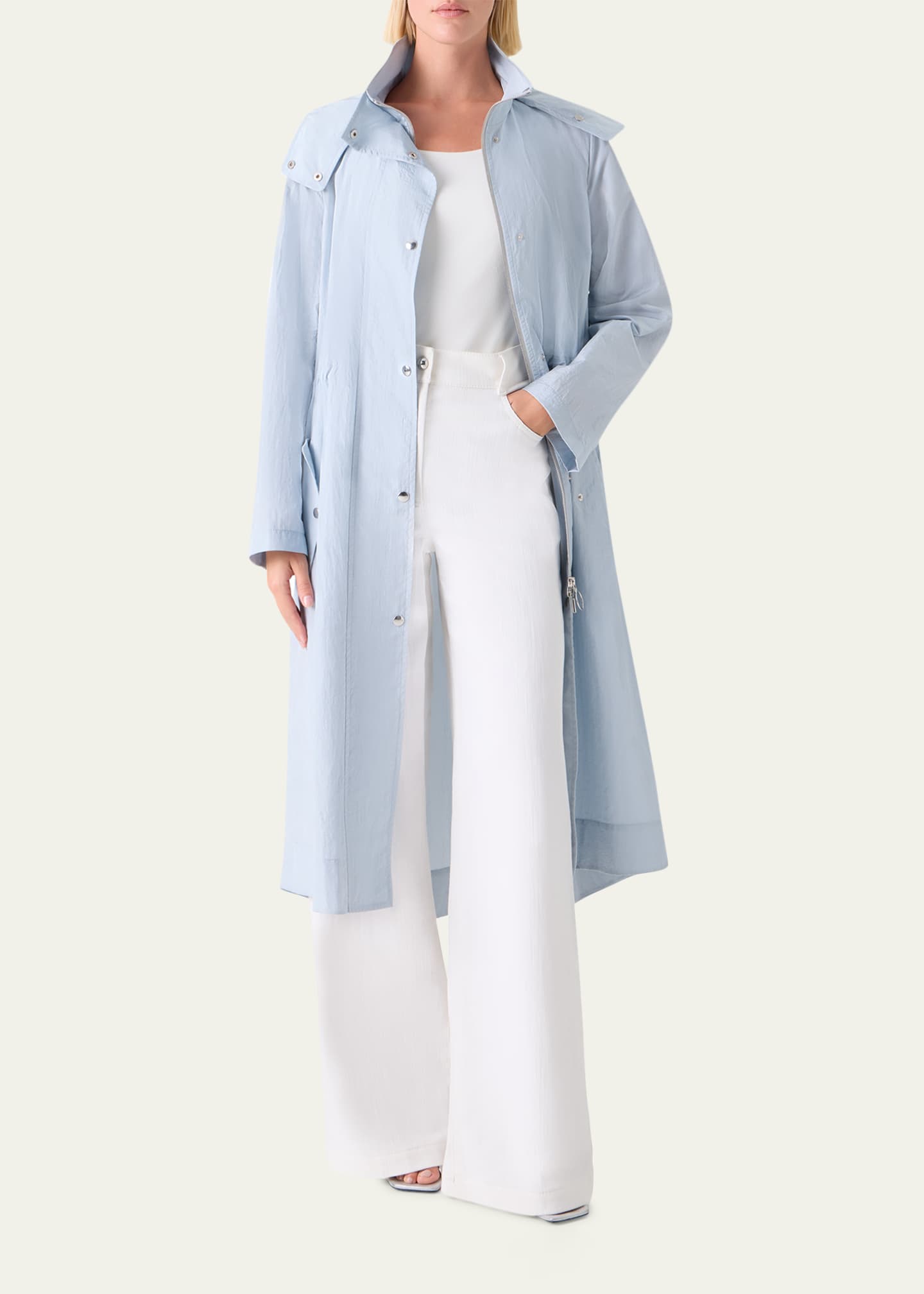 Akris punto Techno Parachute Hooded Parka Coat - Bergdorf Goodman