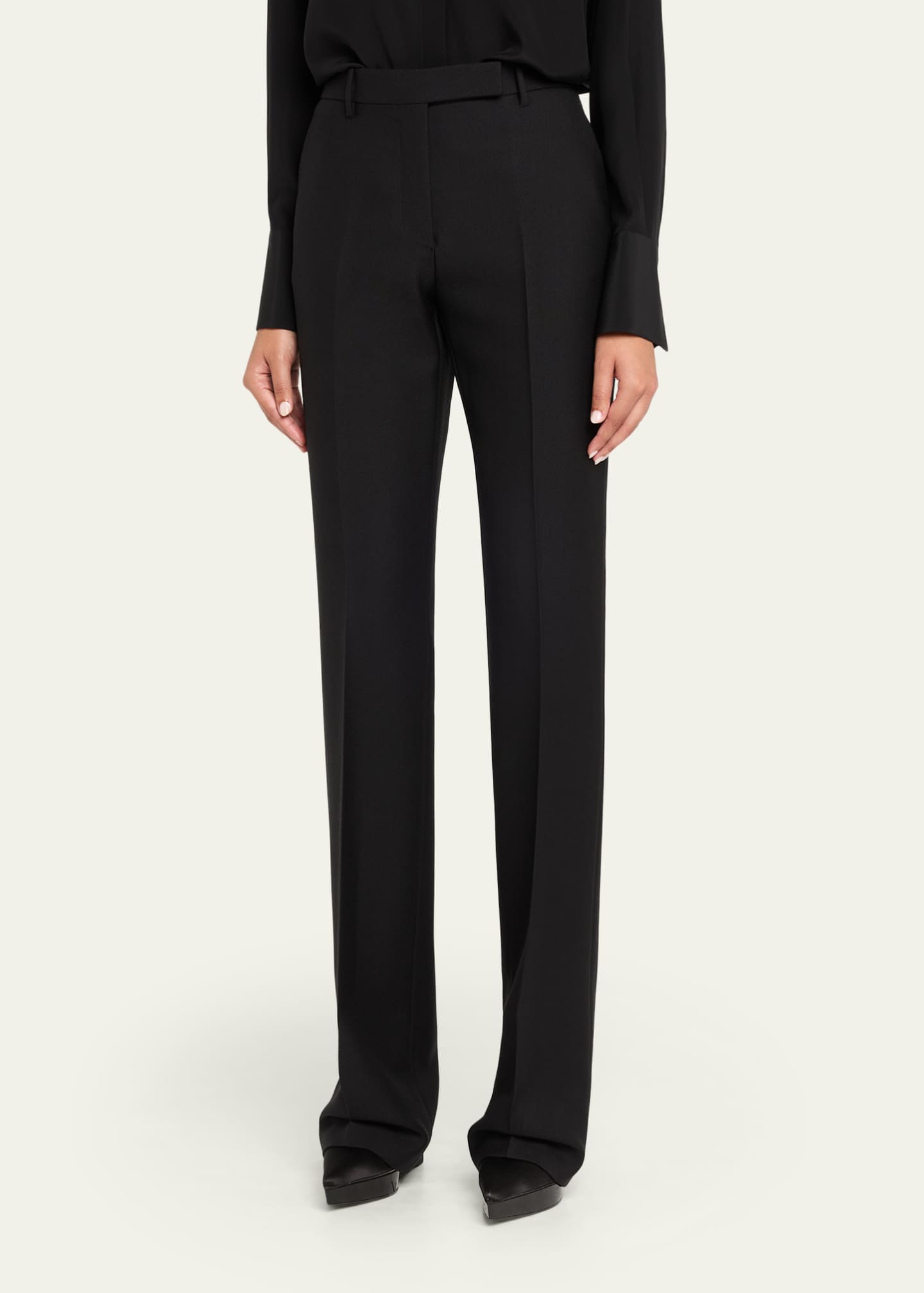 TOM FORD Wool-Blend Straight-Leg Pants - Bergdorf Goodman
