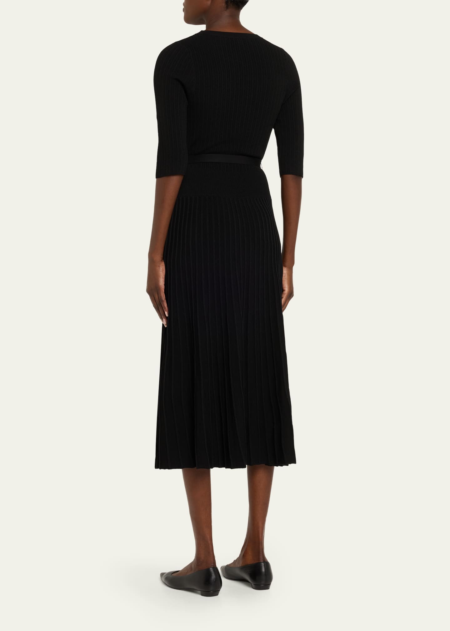 Veronica Beard Elthea Knit Belted Midi Dress - Bergdorf Goodman