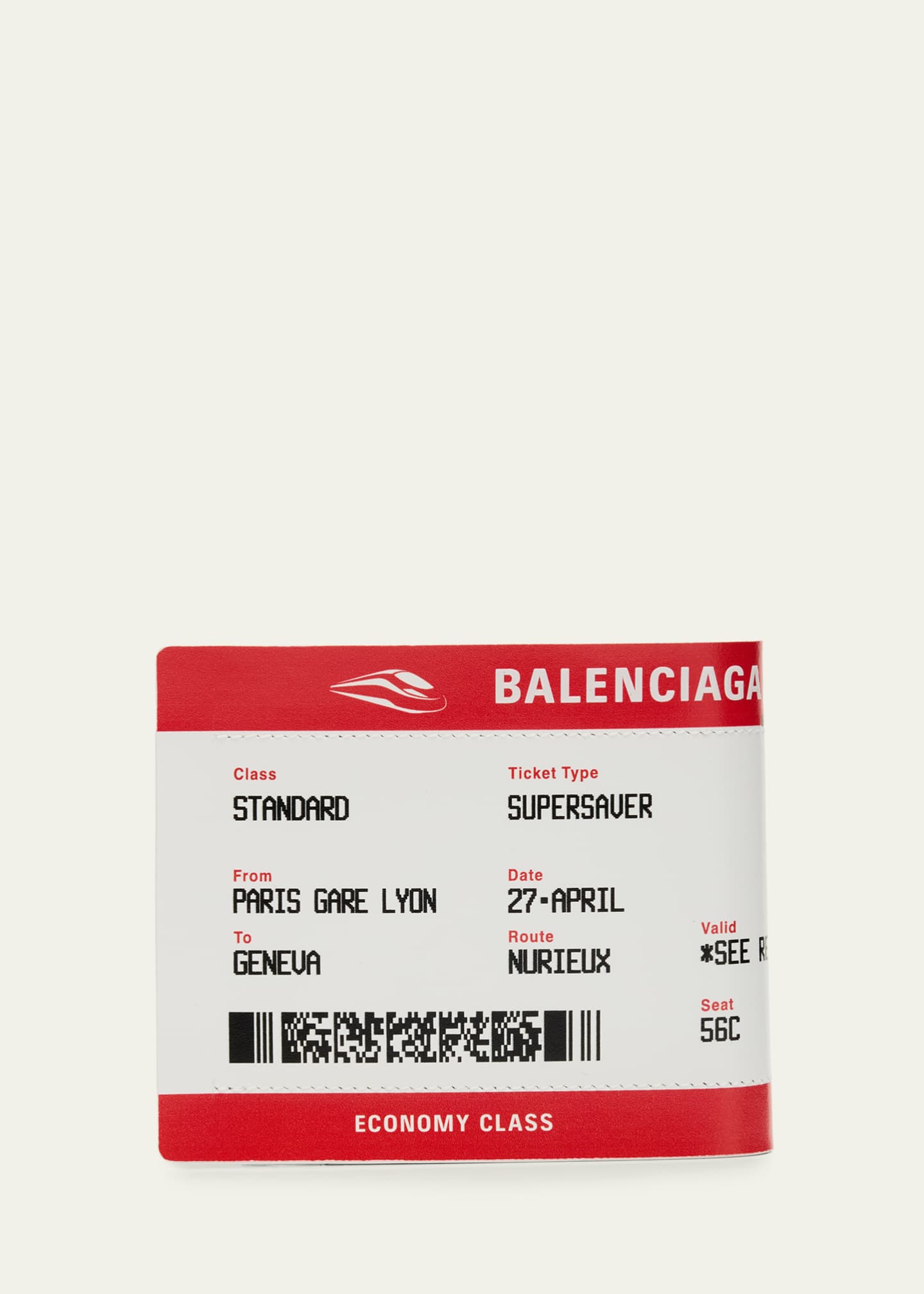 Balenciaga Passport Boarding Pass Bifold Leather Wallet - Bergdorf Goodman