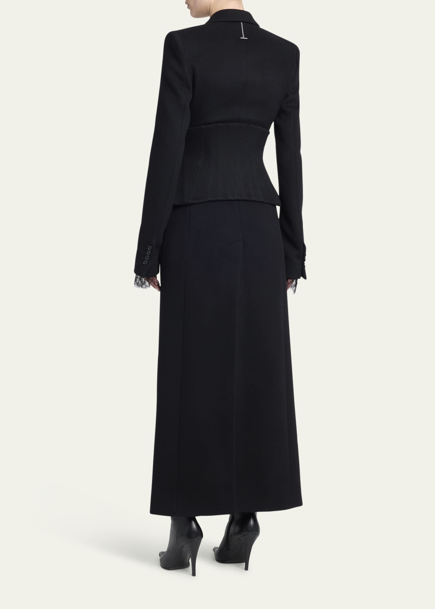 McQueen Long Corset Wool-Cashmere Coat - Bergdorf Goodman