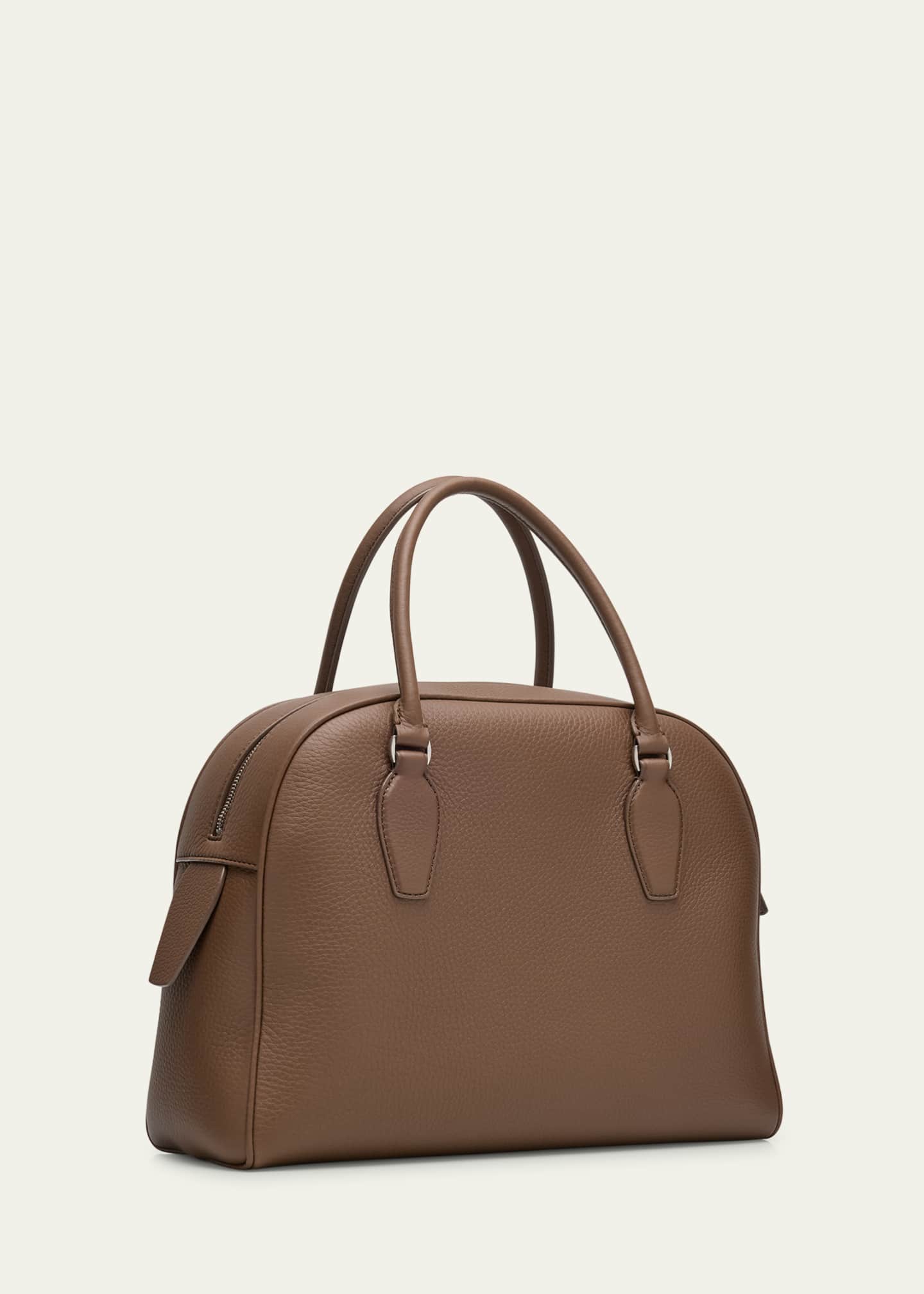 THE ROW India 12.00 Top-Handle Bowling Bag in Leather - Bergdorf Goodman