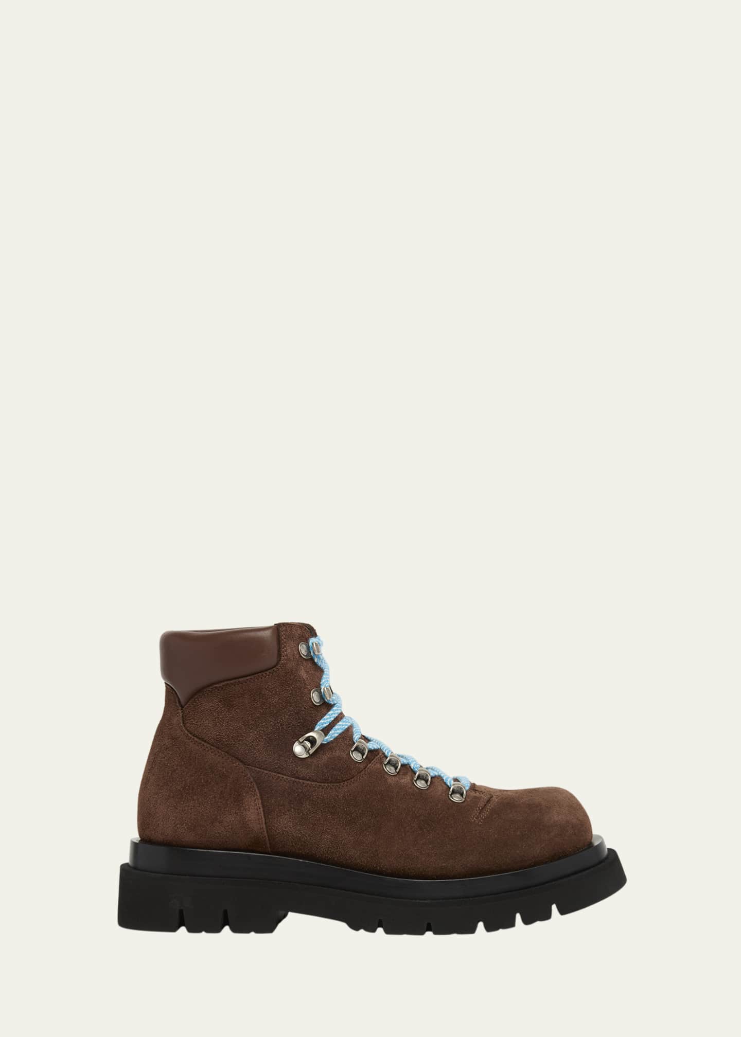 Bottega Veneta Suede Lug Hiking Ankle Boots - Bergdorf Goodman