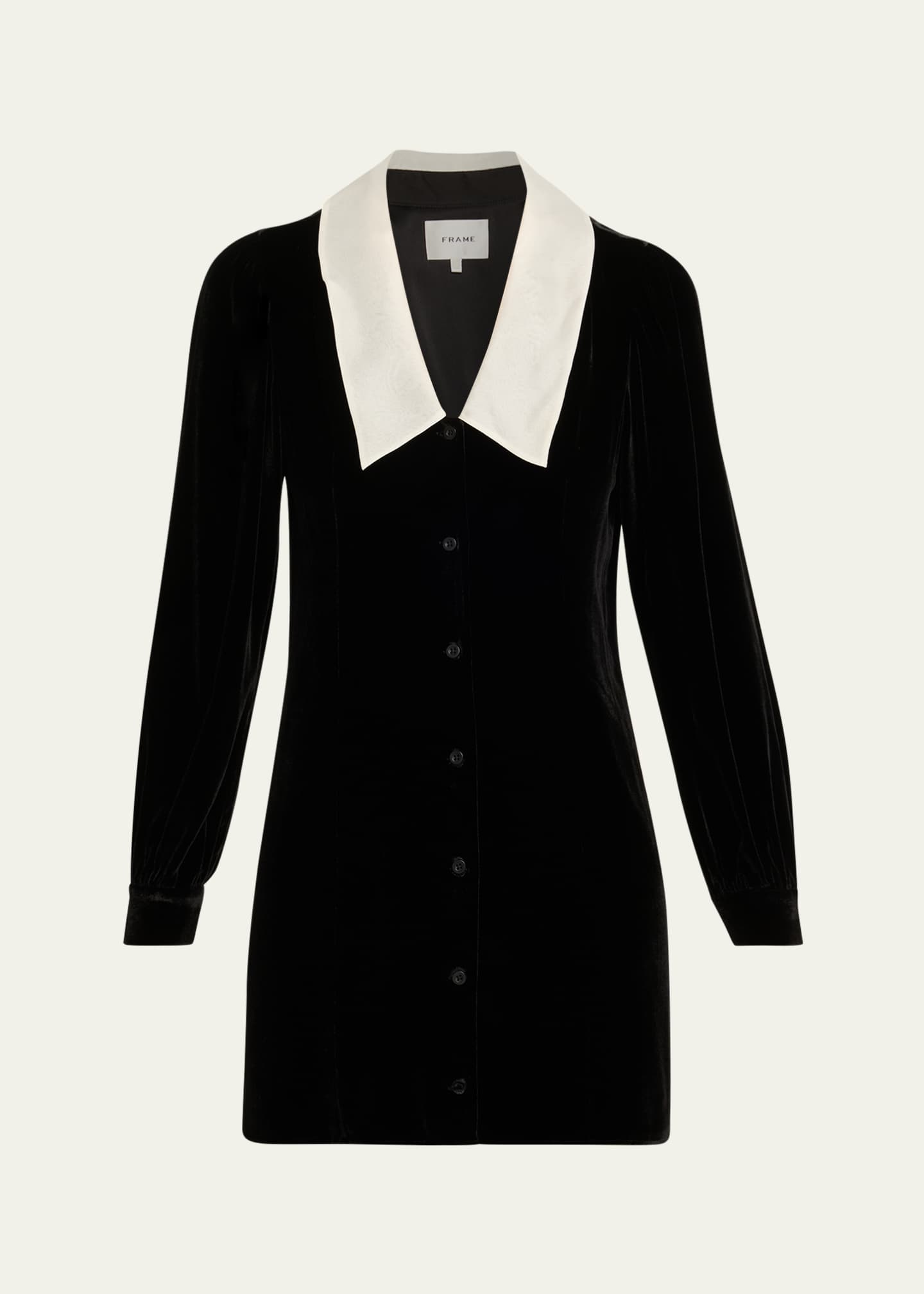 FRAME The Velvet Sailor Mini Dress - Bergdorf Goodman