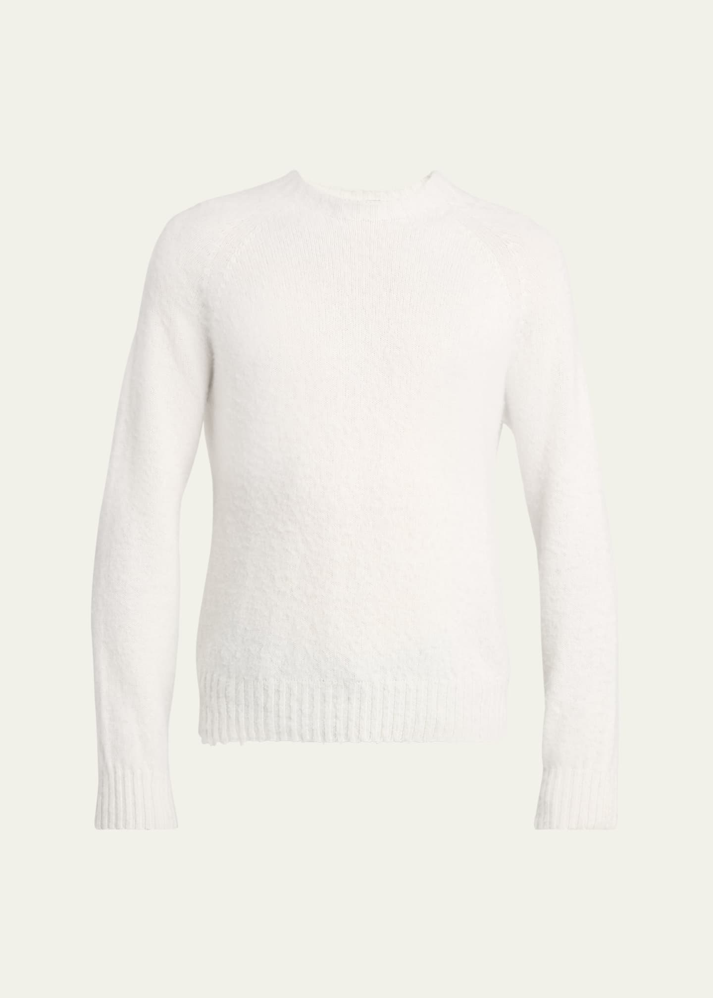 TOM FORD Men's Cashmere Scottish Teasel Crewneck Sweater - Bergdorf Goodman