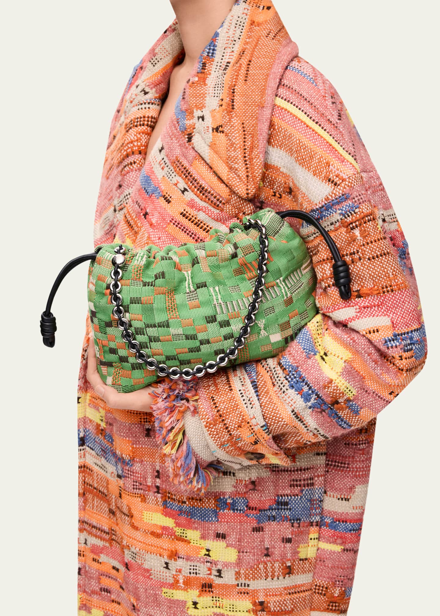Loewe x Albers Flamenco Medium Tapestry Crossbody Bag in Cotton Jacquard - Bergdorf Goodman