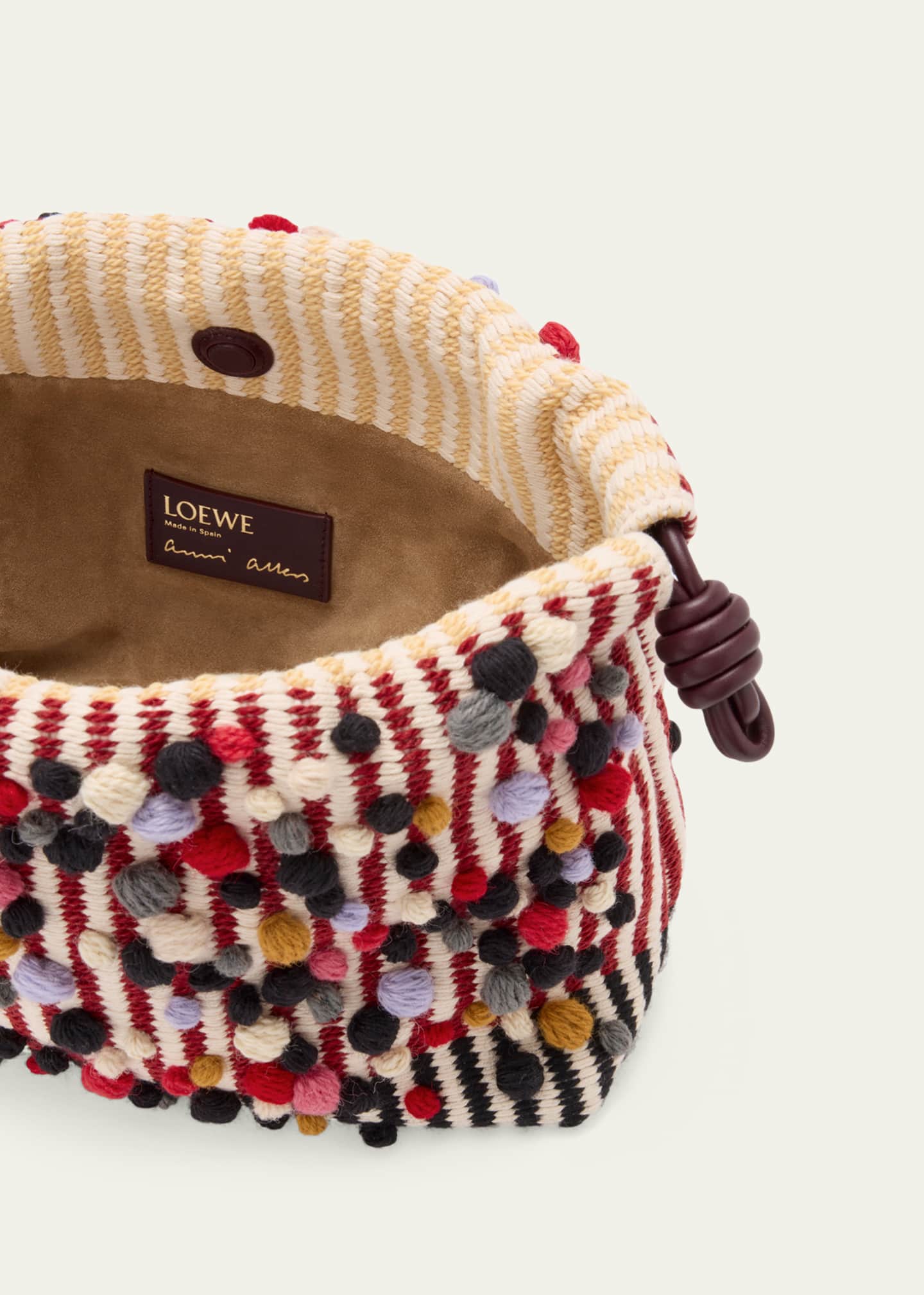 Loewe x Albers Flamenco Medium Crossbody Bag in Cotton Jacquard - Bergdorf Goodman