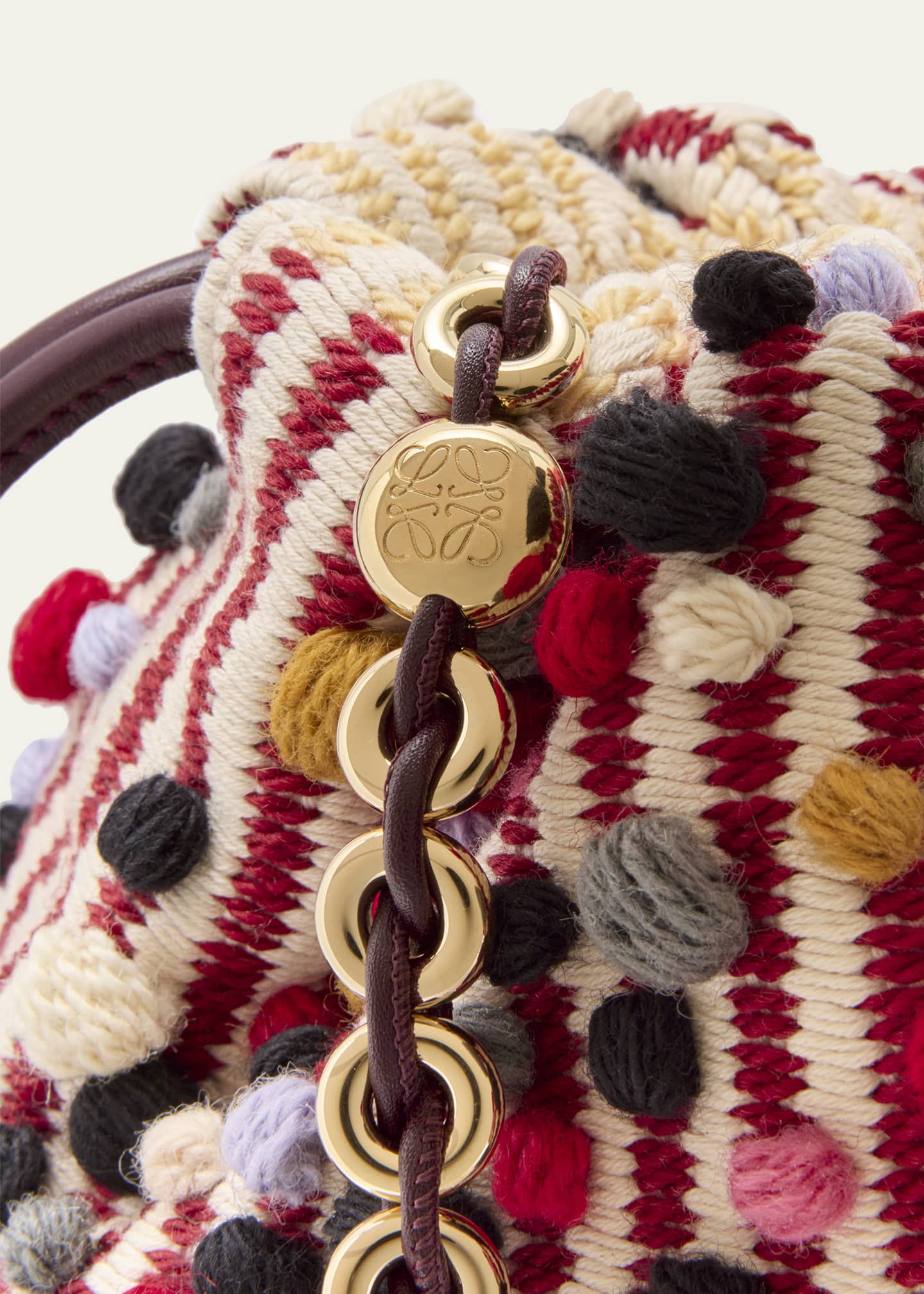 Loewe x Albers Flamenco Medium Crossbody Bag in Cotton Jacquard - Bergdorf Goodman